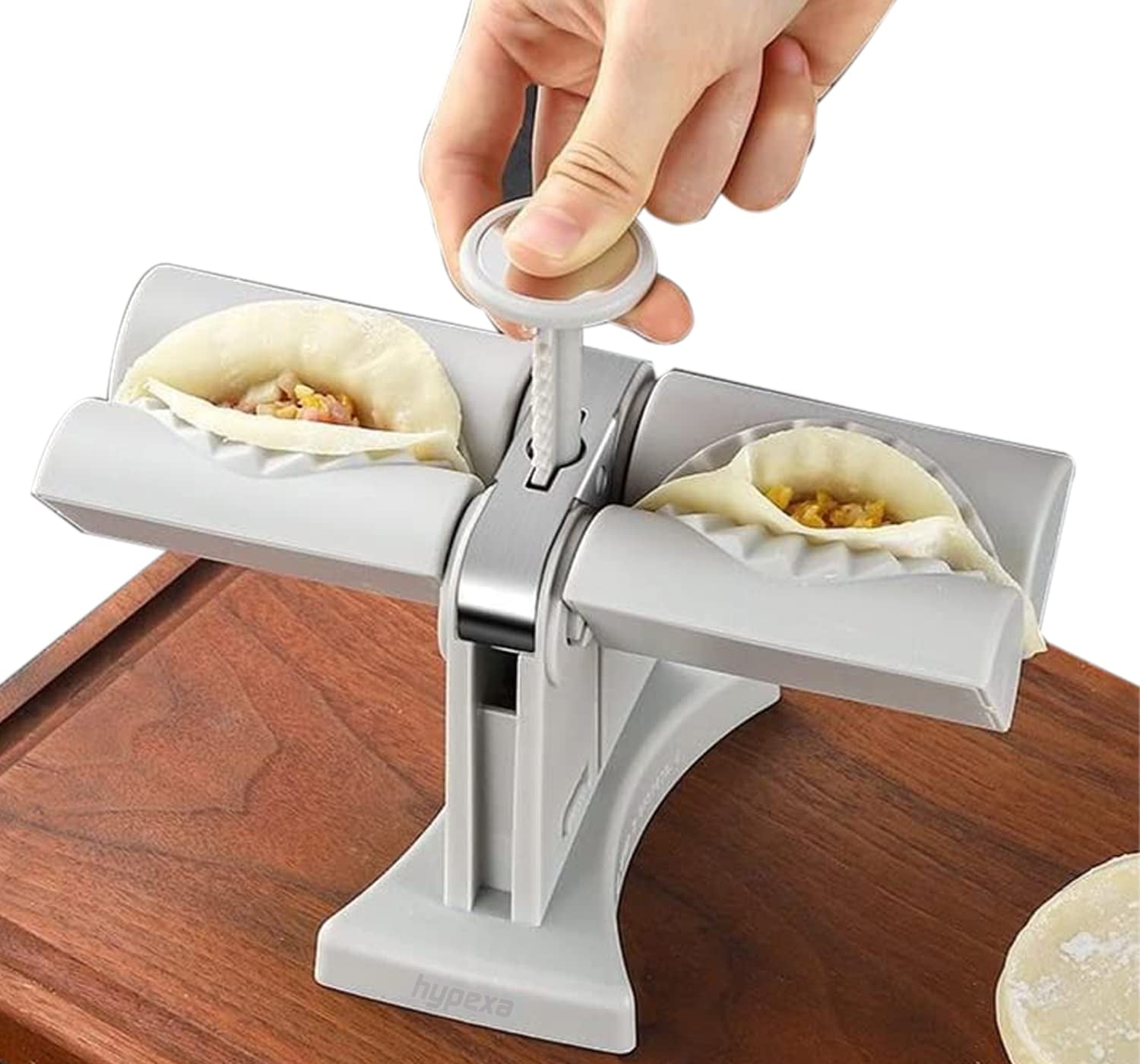 Hypexa Household Double Head Automatic Dumpling Maker Mould Stainless Steel Dumpling Maker ...