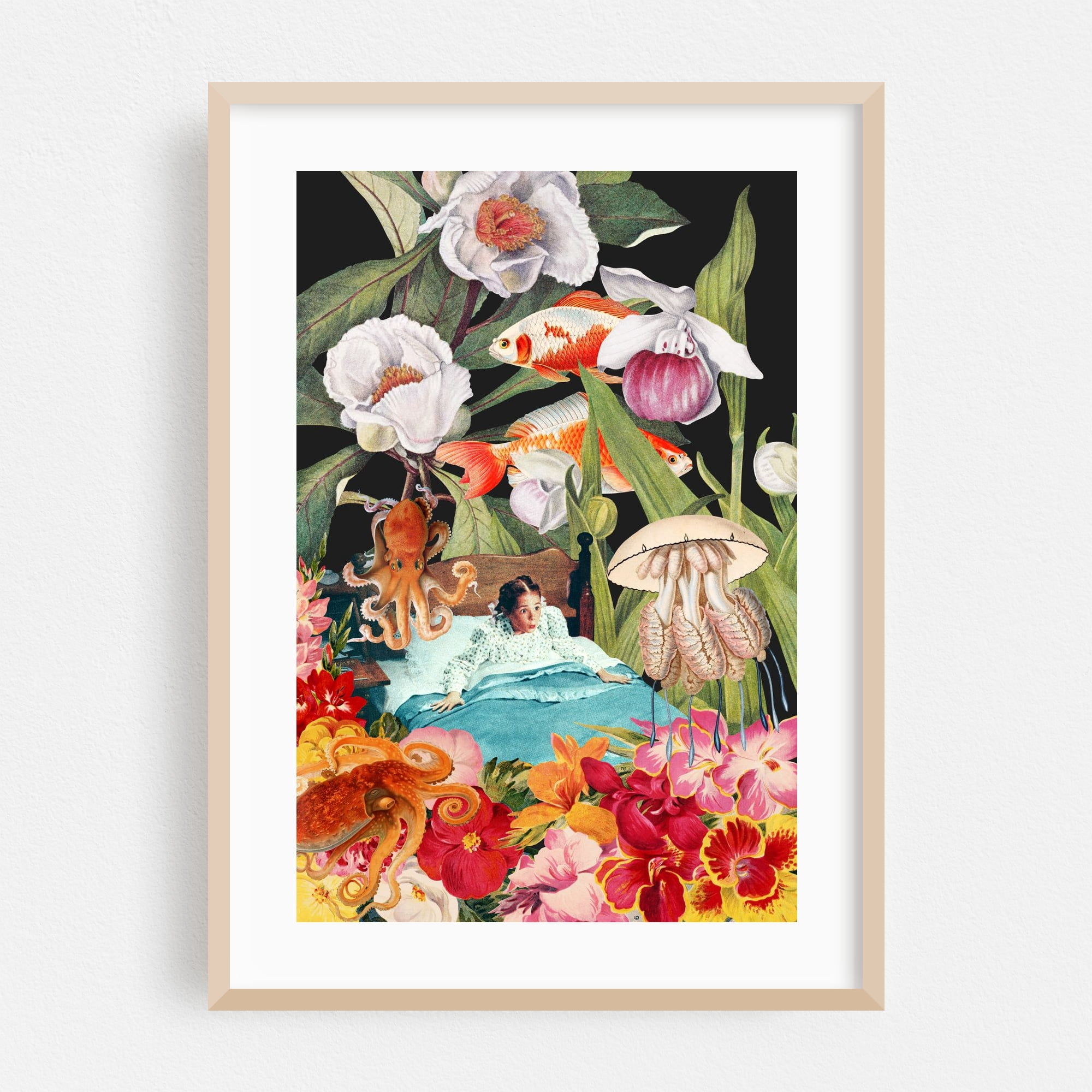 Hypnopompic Hallucinations - Nara Japan Collage Surrealism Floral ...