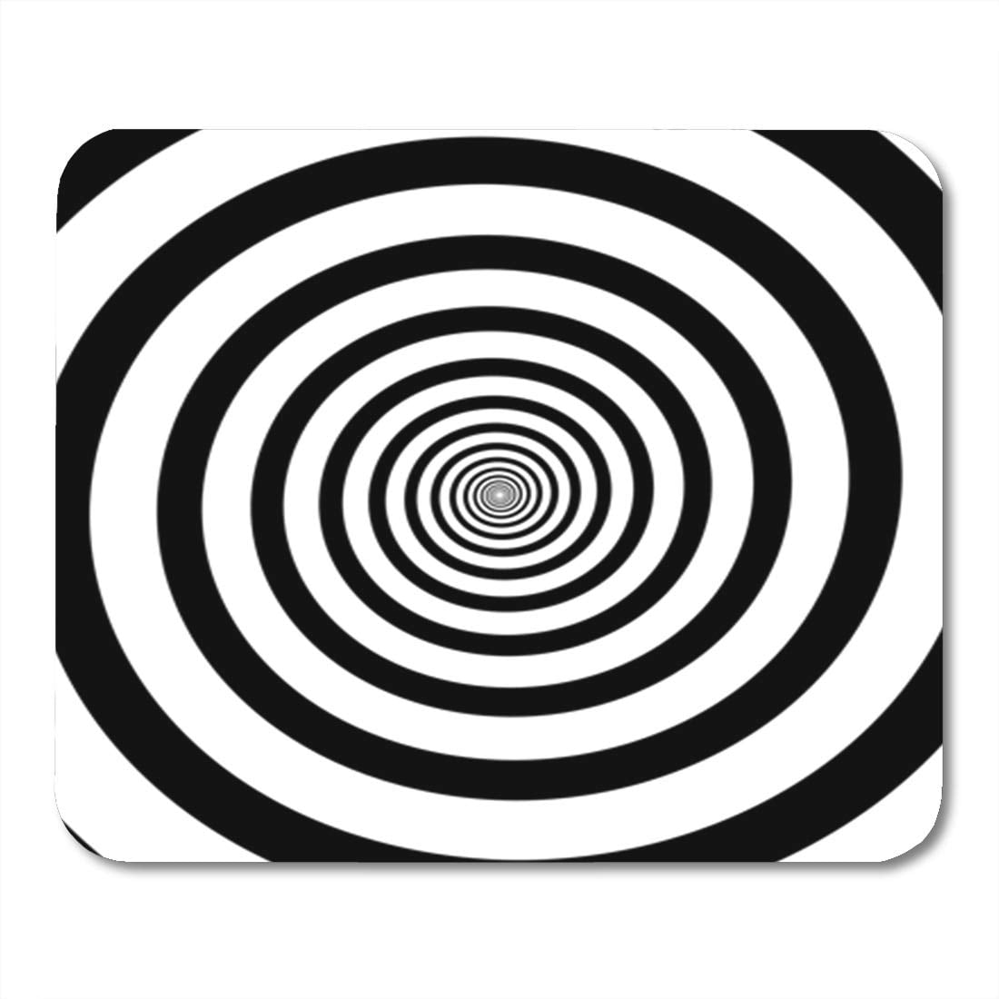 Hypnosis Spiral Radial Rays Hypnotic Vortex Abstract Artistic Mousepad ...