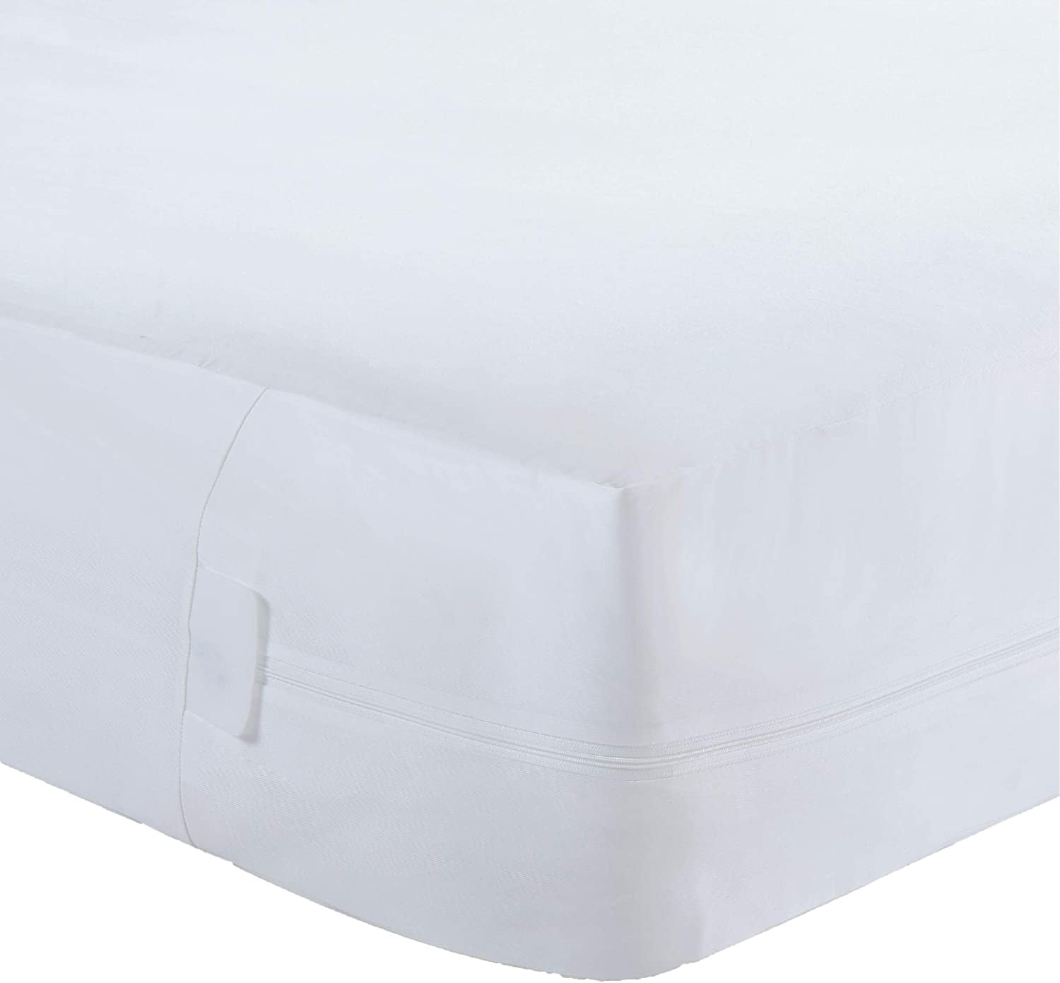 Hypoallergenic All-In-One Quiet Water-Resistant Zip-Up Box Spring ...