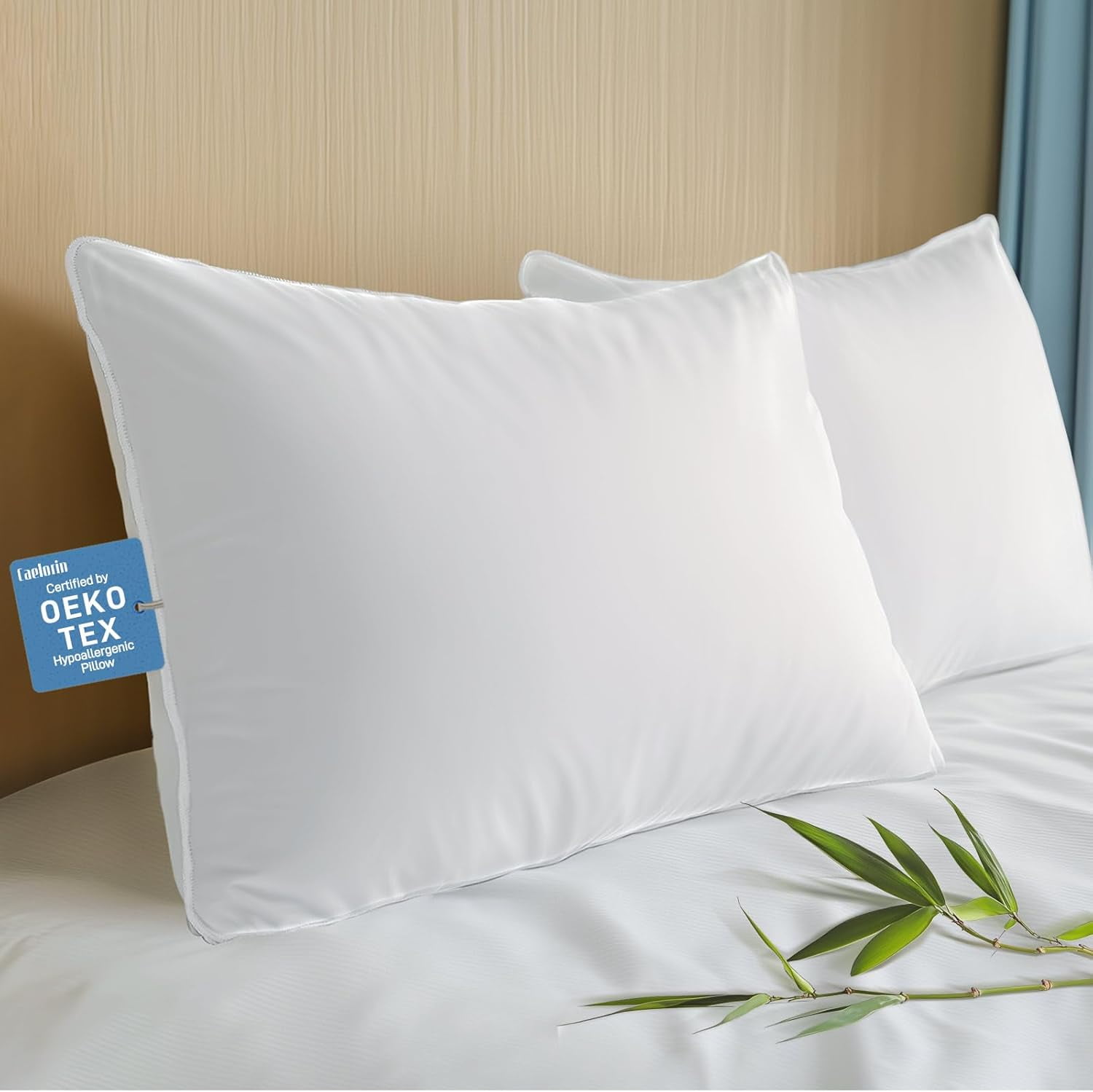 Hypoallergenic Bamboo Viscose Shell, Soft Standard/Queen Size Bed ...