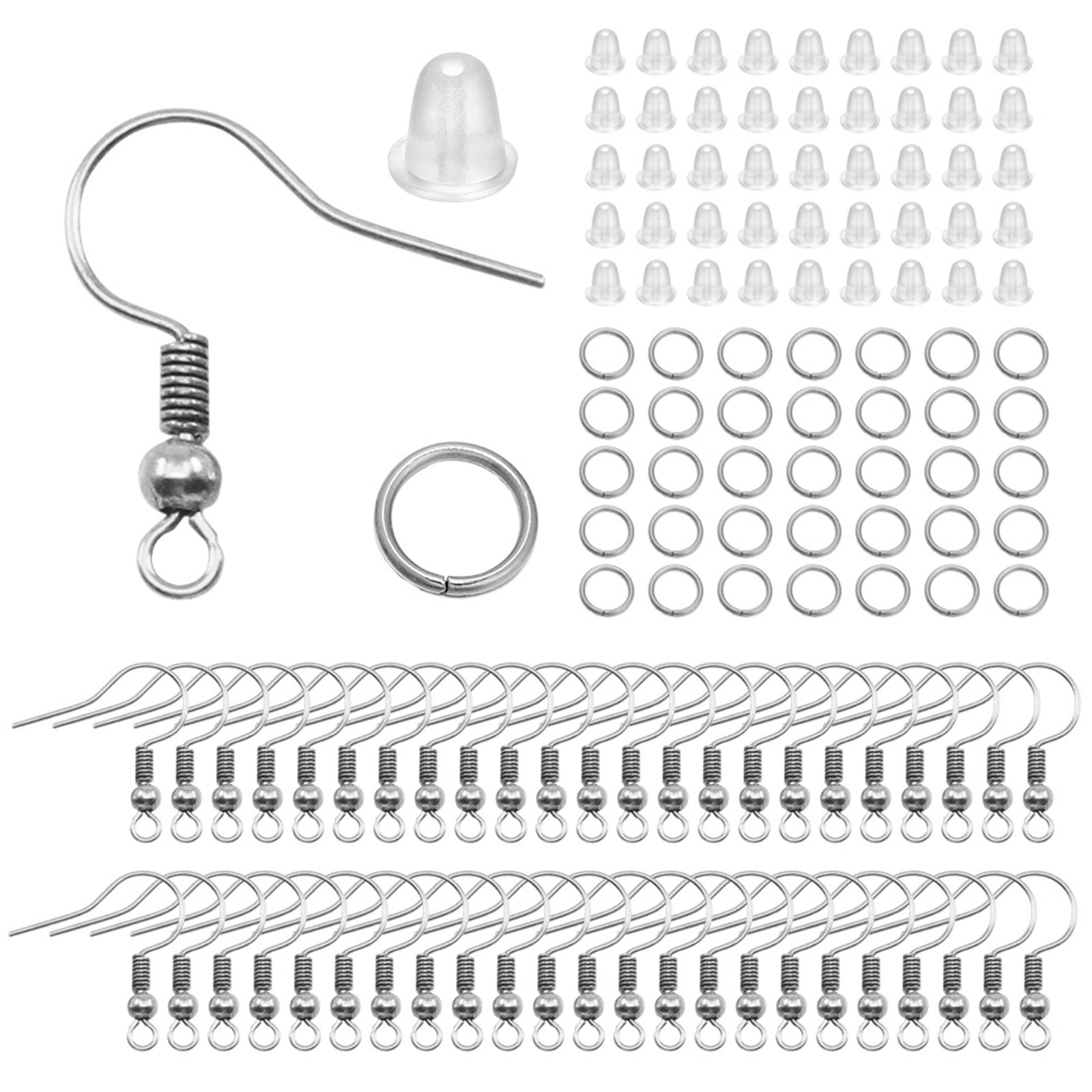 Hypoallergenic Earring Hooks,Earring Making Supplies Kit w/ Ear Wires ...
