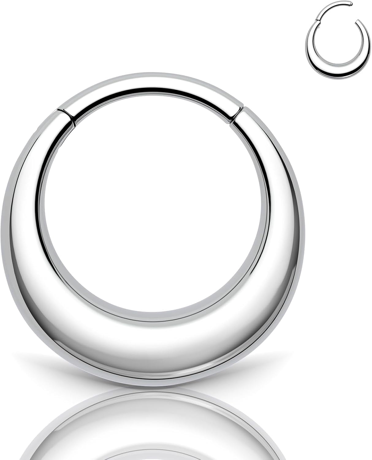 Hypoallergenic Nose Piercing Rings Collection: 316L Surgical Steel Hoop ...