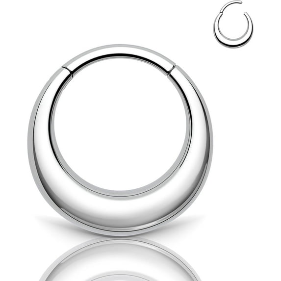 Hypoallergenic Nose Piercing Rings Collection: 316L Surgical Steel Hoop ...