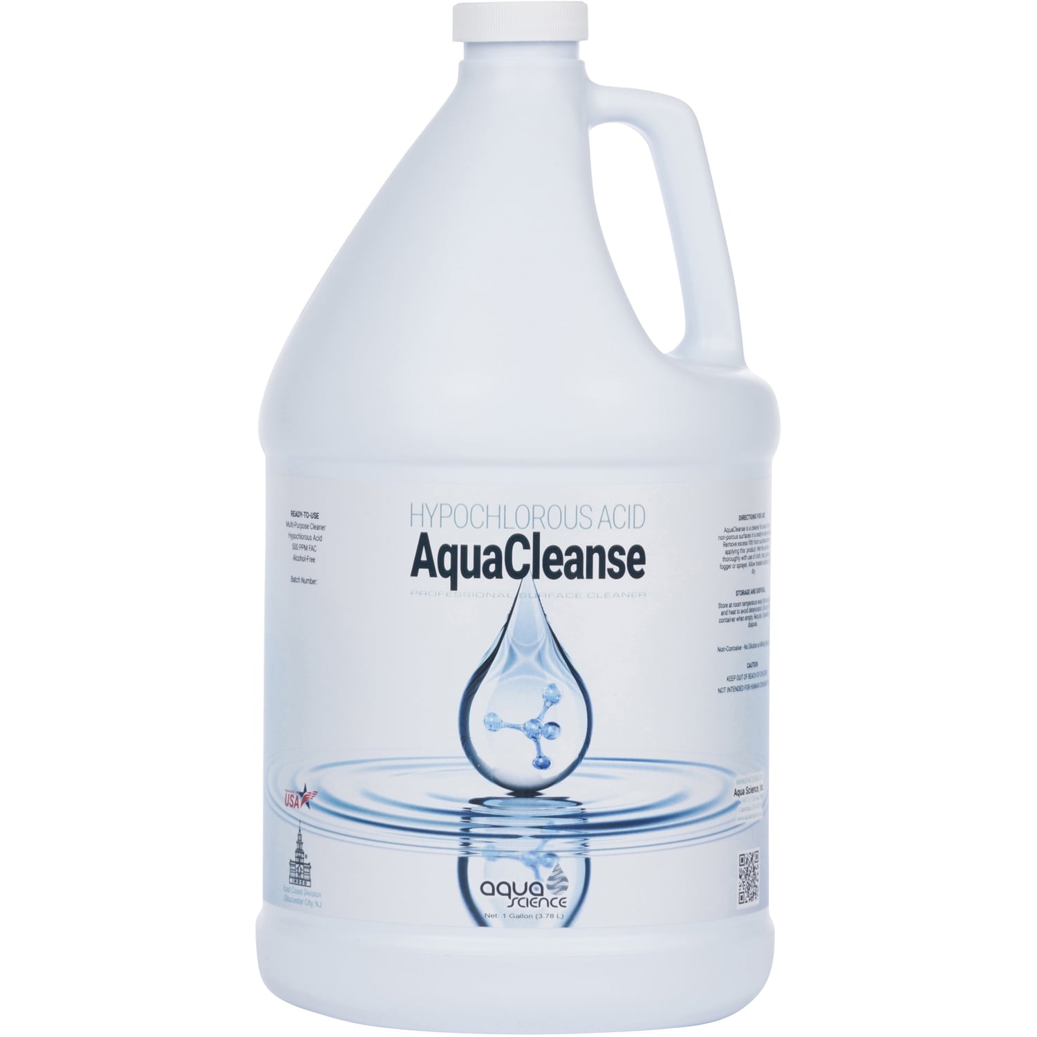 Hypochlorous Acid 500PPM (1 Gallon Jug) For Cleaning (Dental & Medical ...