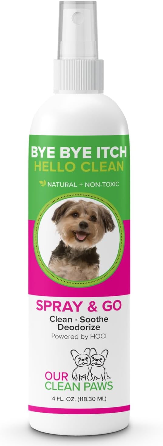 Hypochlorous Acid Pet Itch Relief Spray – Soothing Daily Cleanser for ...