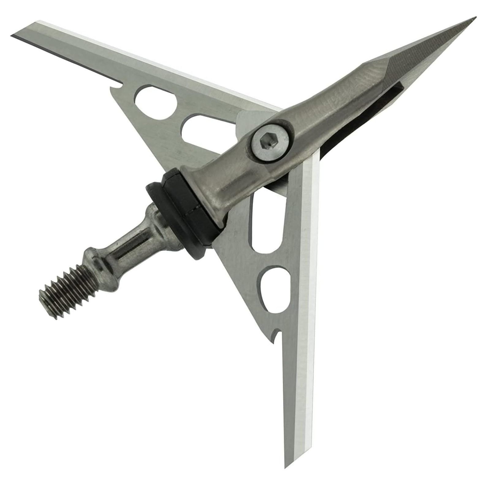 Hypodermic 2-Blade 100 Grain Broadhead with Exclusive Tip, One Piece ...