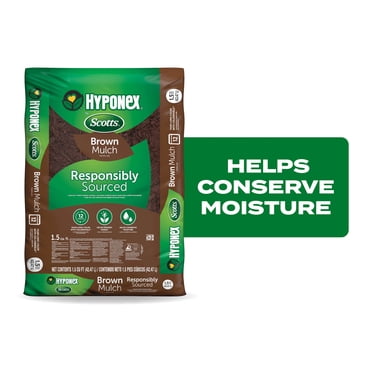 Timberline Hardwood Brown Mulch for Landscape & Garden, 2 Cubic Foot ...