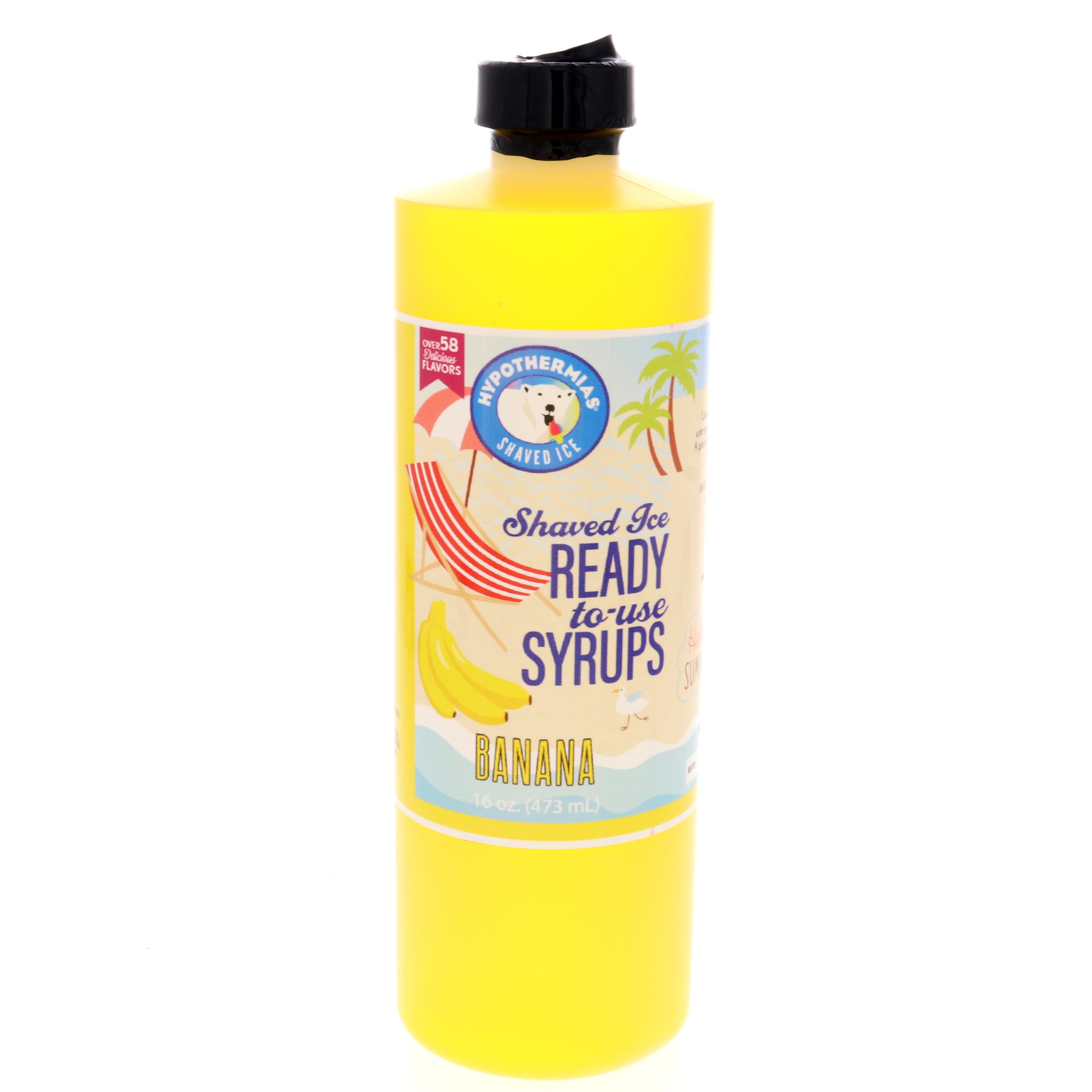 Hypothermias Banana 16 Fl Oz Handcrafted Hawaiian Snow Cones Flavor