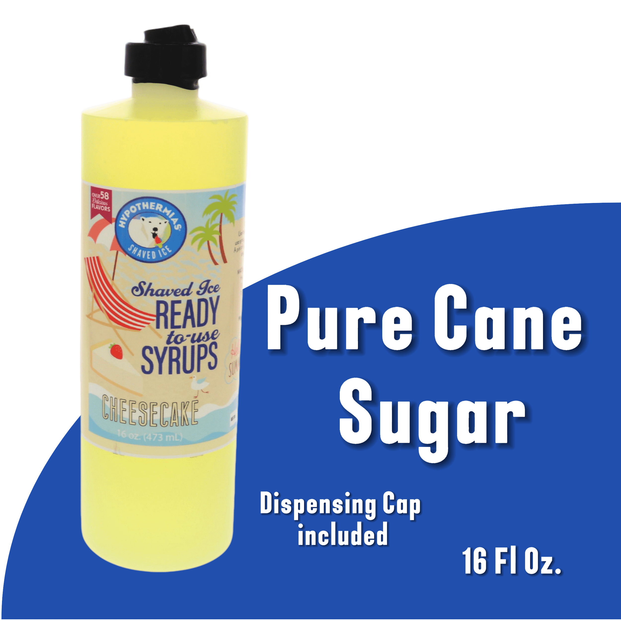 Hypothermias CHEESECAKE (16 Fl Oz) Handcrafted Hawaiian Snow Cones ...
