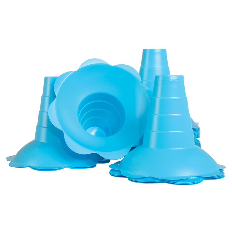 Hypothermias Large Blue Shaved Ice Snow Cone Flower Cups - 200 Count ...
