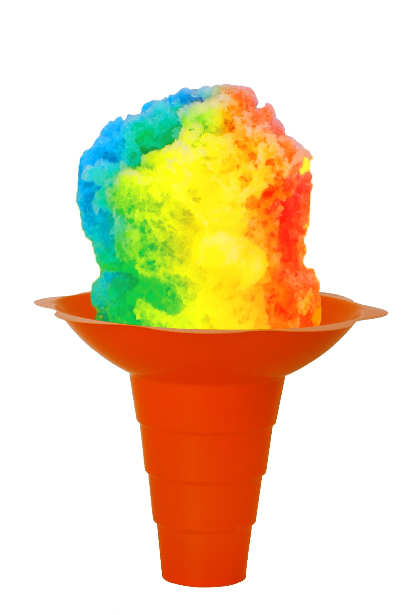 Hypothermias Large Shaved Ice Snow Cone Flower Cups - 800 Count, Orange ...
