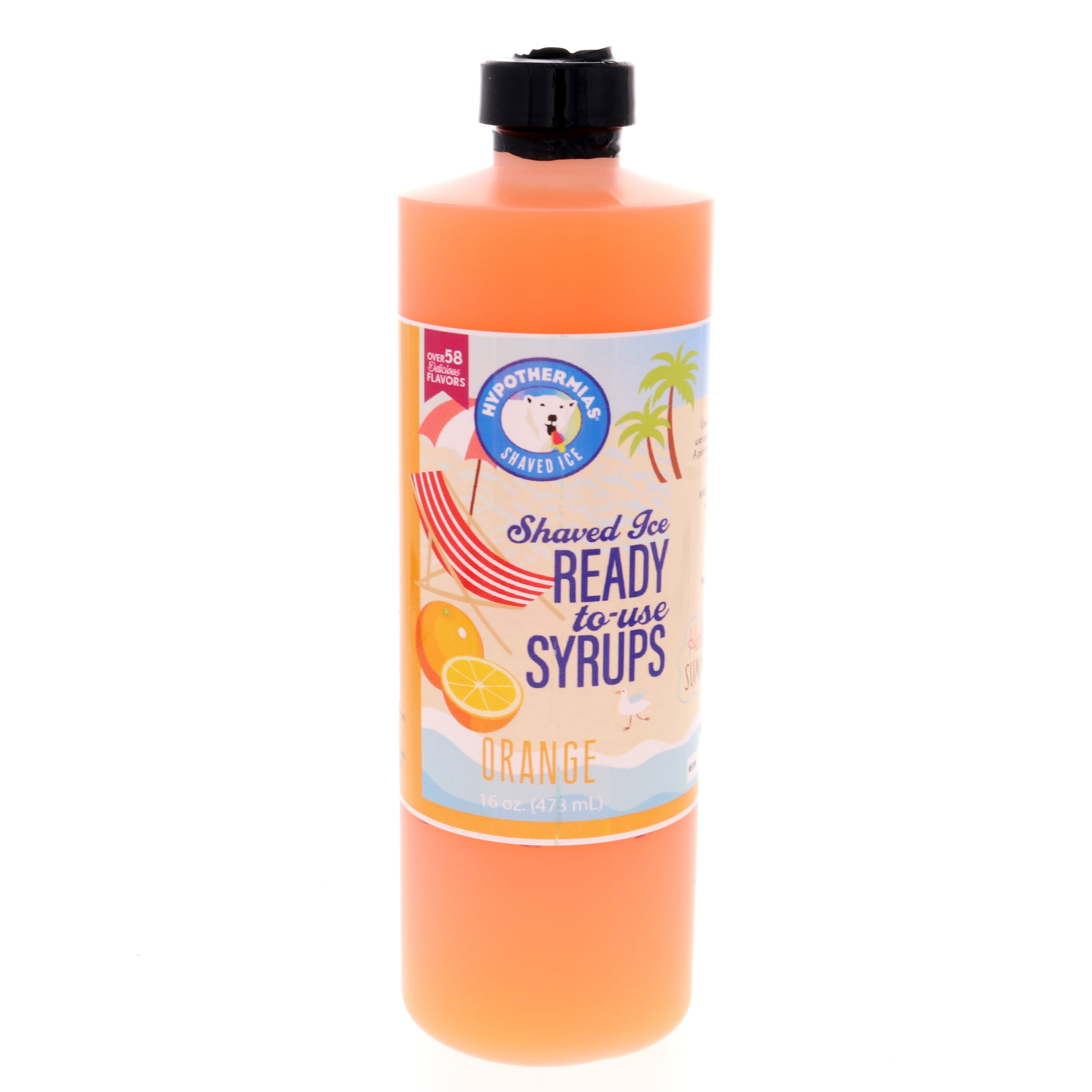 Hypothermias Orange 16 Fl Oz Handcrafted Hawaiian Snow Cones Flavor