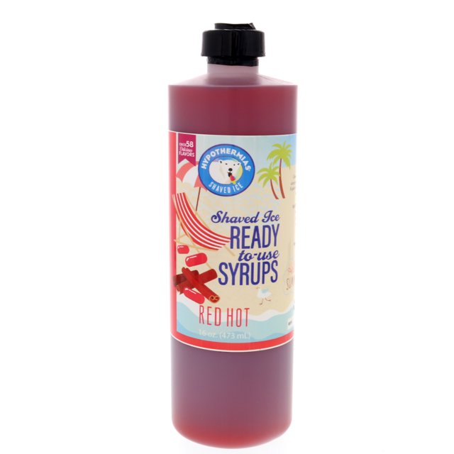 Hypothermias Red Hot 16 Fl Oz Handcrafted Hawaiian Snow Cones Flavor