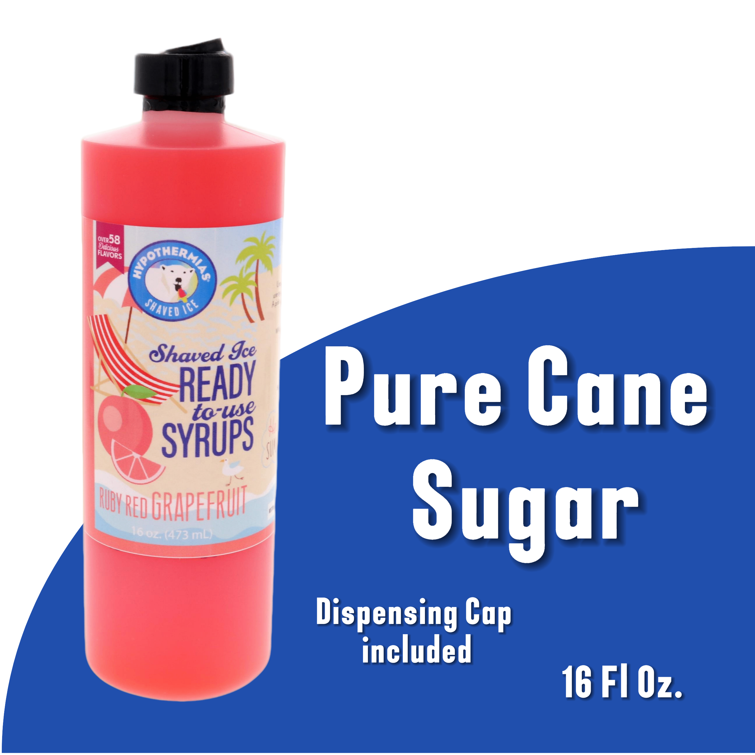 Hypothermias RUBY RED GRAPEFRUIT (16 Fl Oz) Handcrafted Hawaiian Snow ...