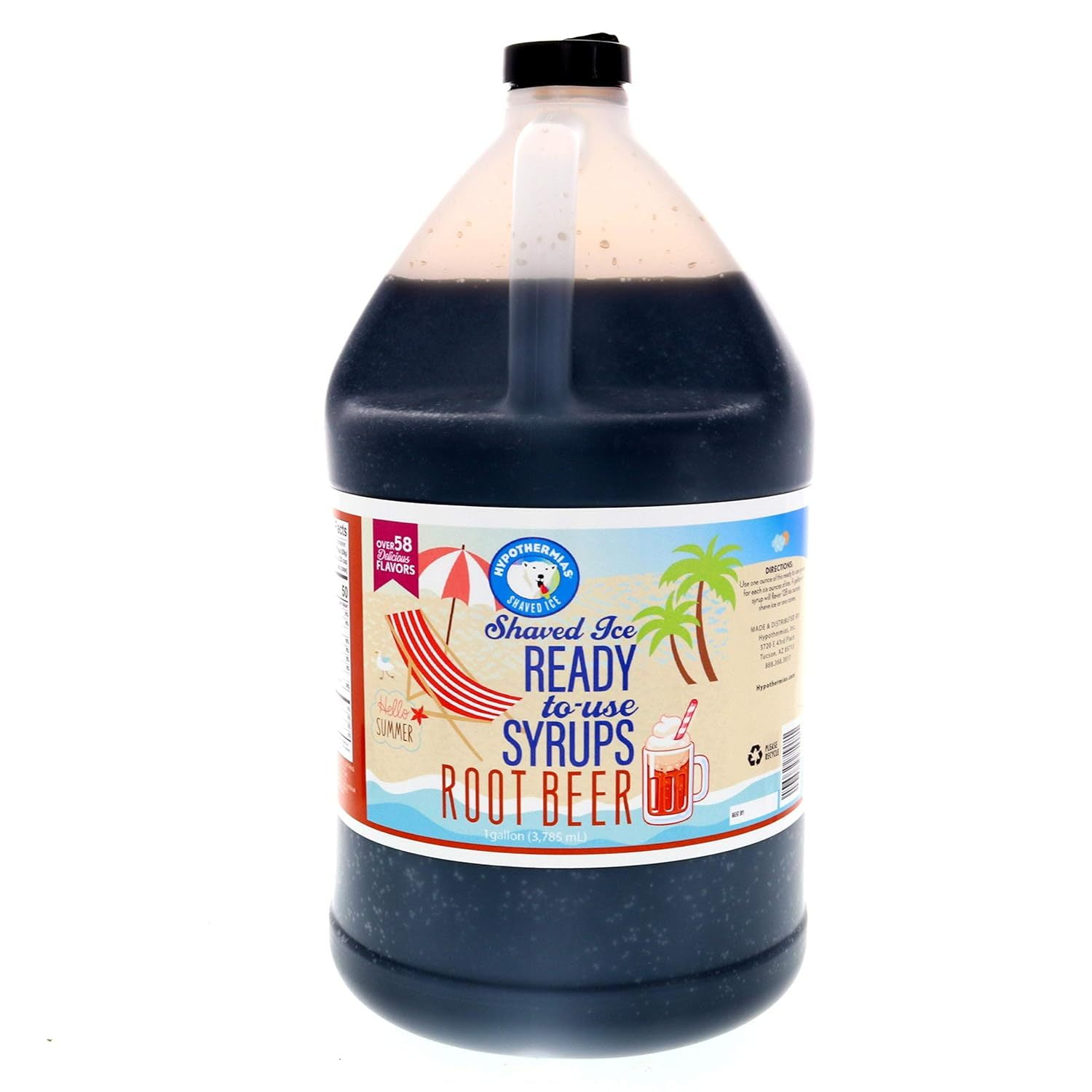 Hypothermias Root Beer Ready to Use Gallon (128 Fl. Oz) Hawaiian Snow ...