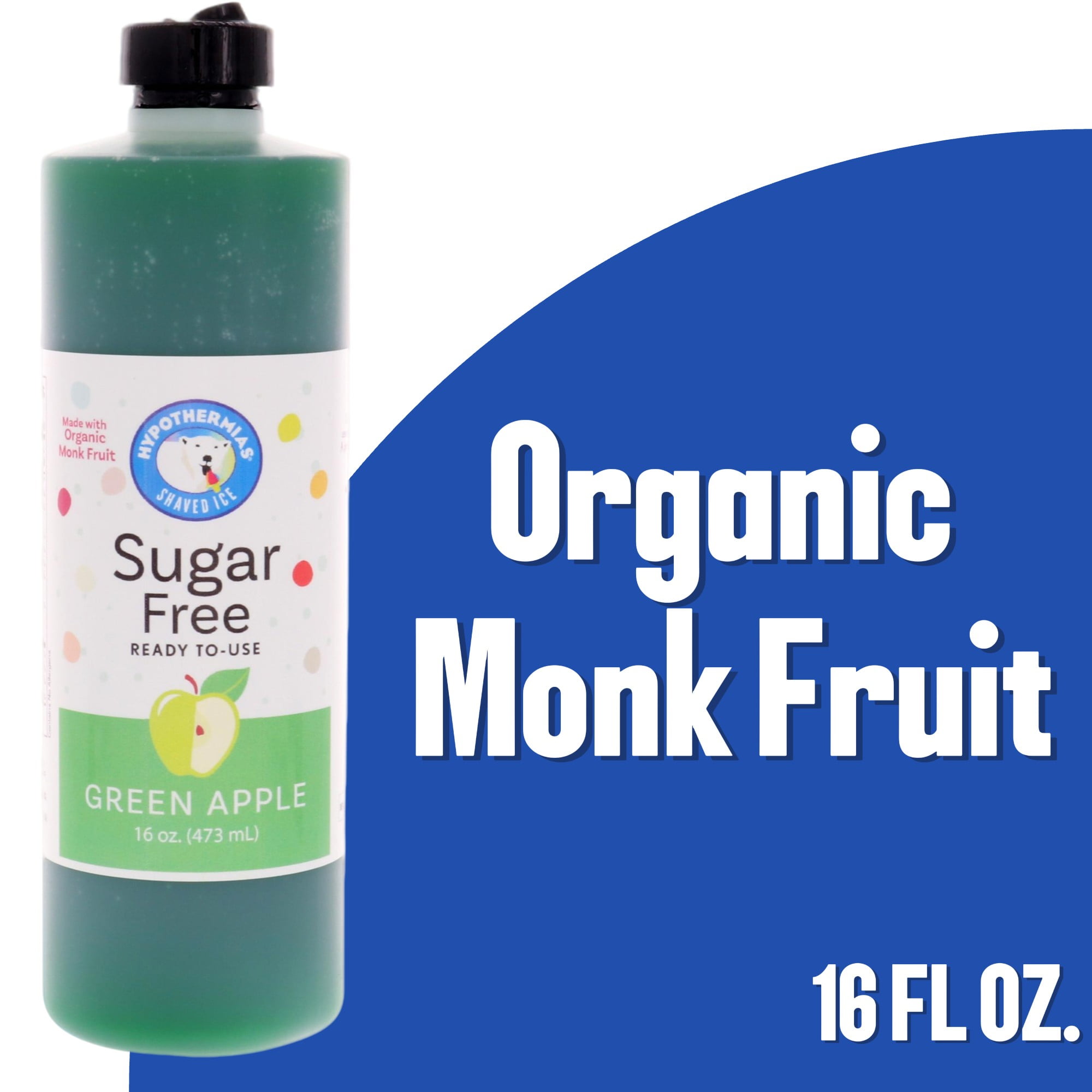 Hypothermias Sugar Free Snow Cone Syrup - Green Apple - 16 Fl Oz ...