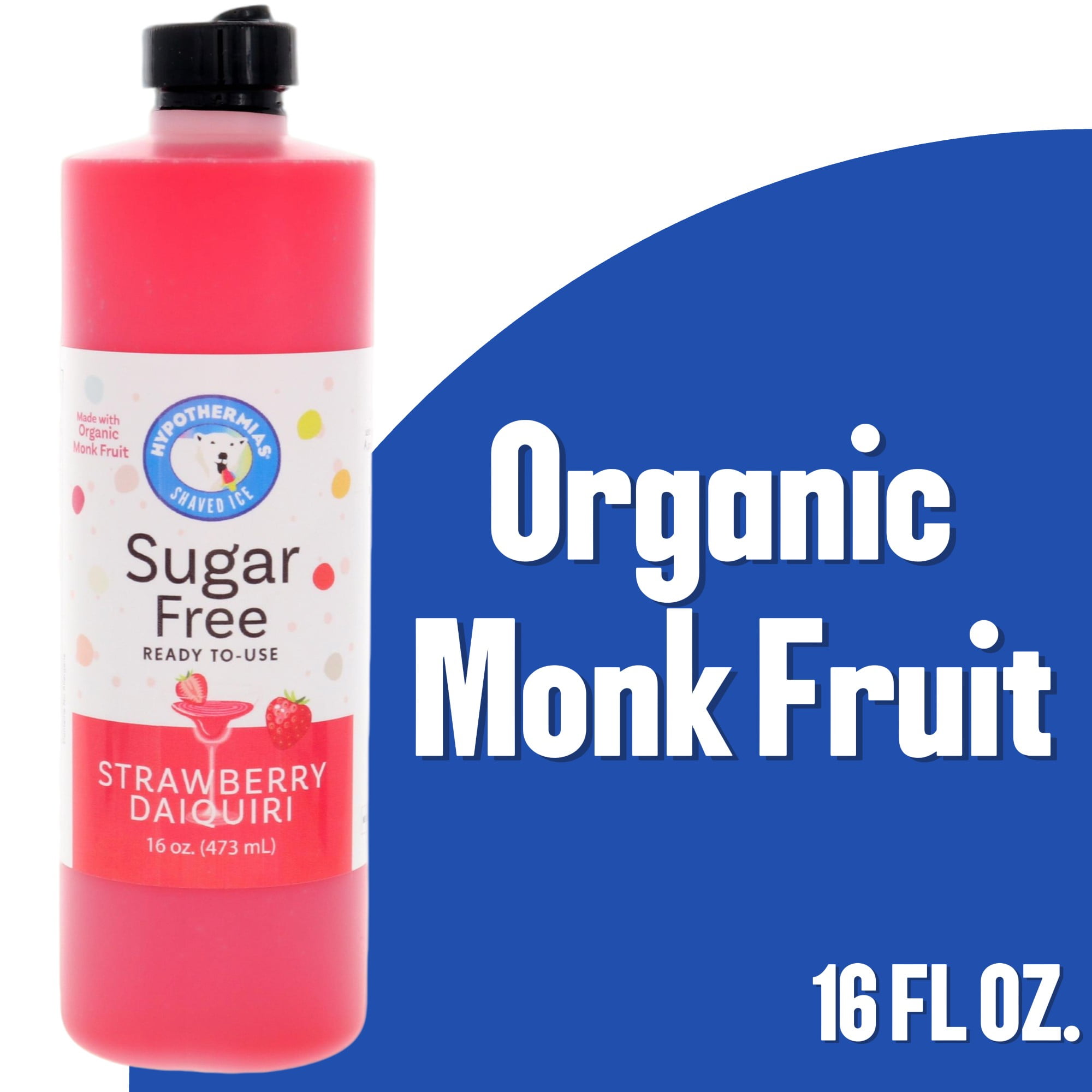 Hypothermias Sugar Free Snow Cone Syrup Strawberry Daiquiri 16 Fl