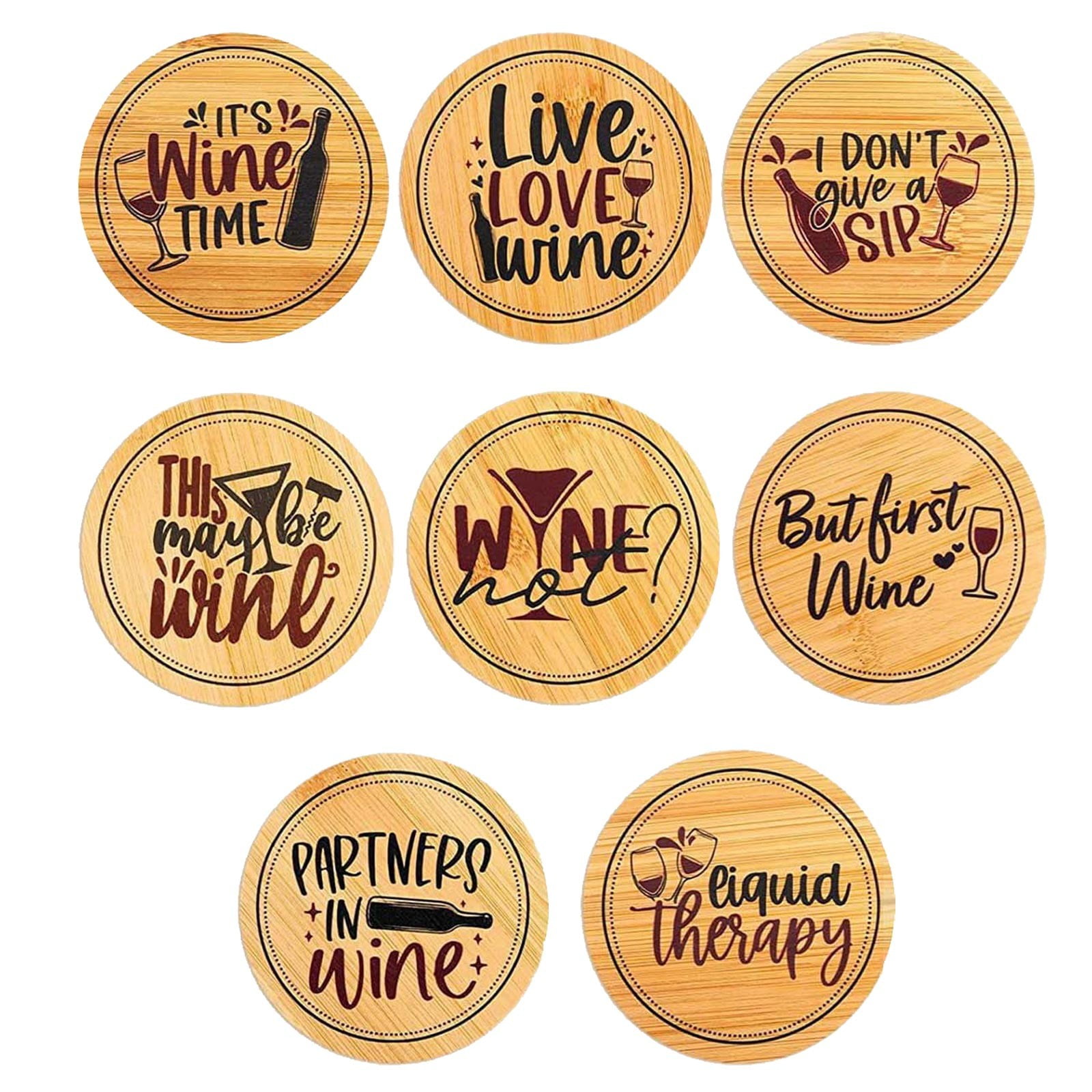 Hyrbek Glass and Bottle, 8 Piece Wooden Charcuterie Board Wine Goblet ...