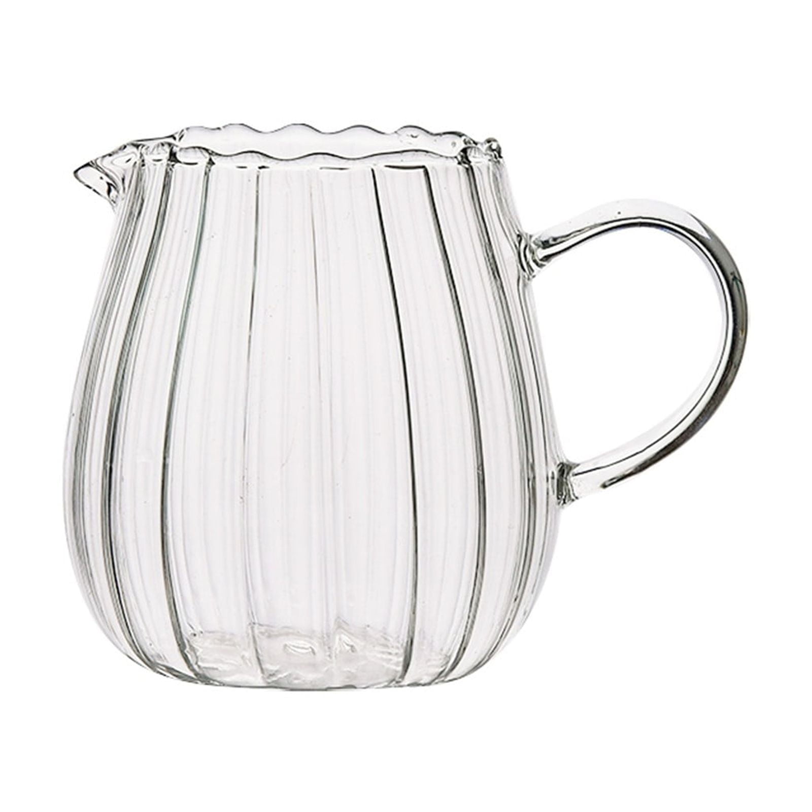 Hyrbek Glass and Bottle, Elegant Shaped Glass Creamer Coffee Milk ...