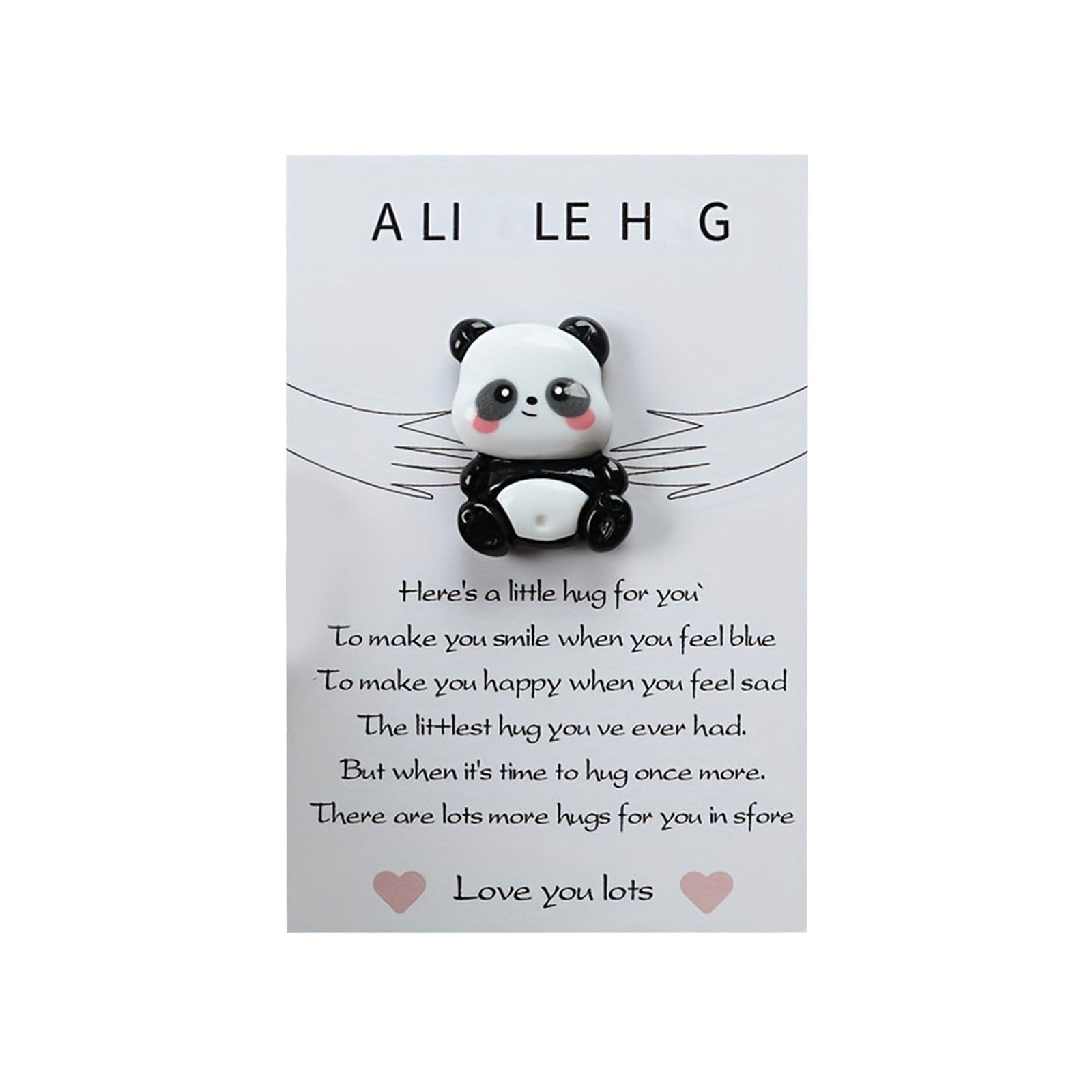 Hyrbek Greeting Card, Pocket Hug Greeting Card Cute Panda Card ...