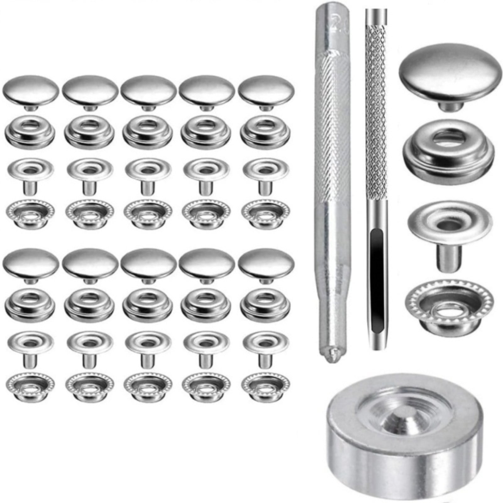 Hyrbek Installation Tools Clearance, 10 Sets Snap Fasteners Kit Snaps ...