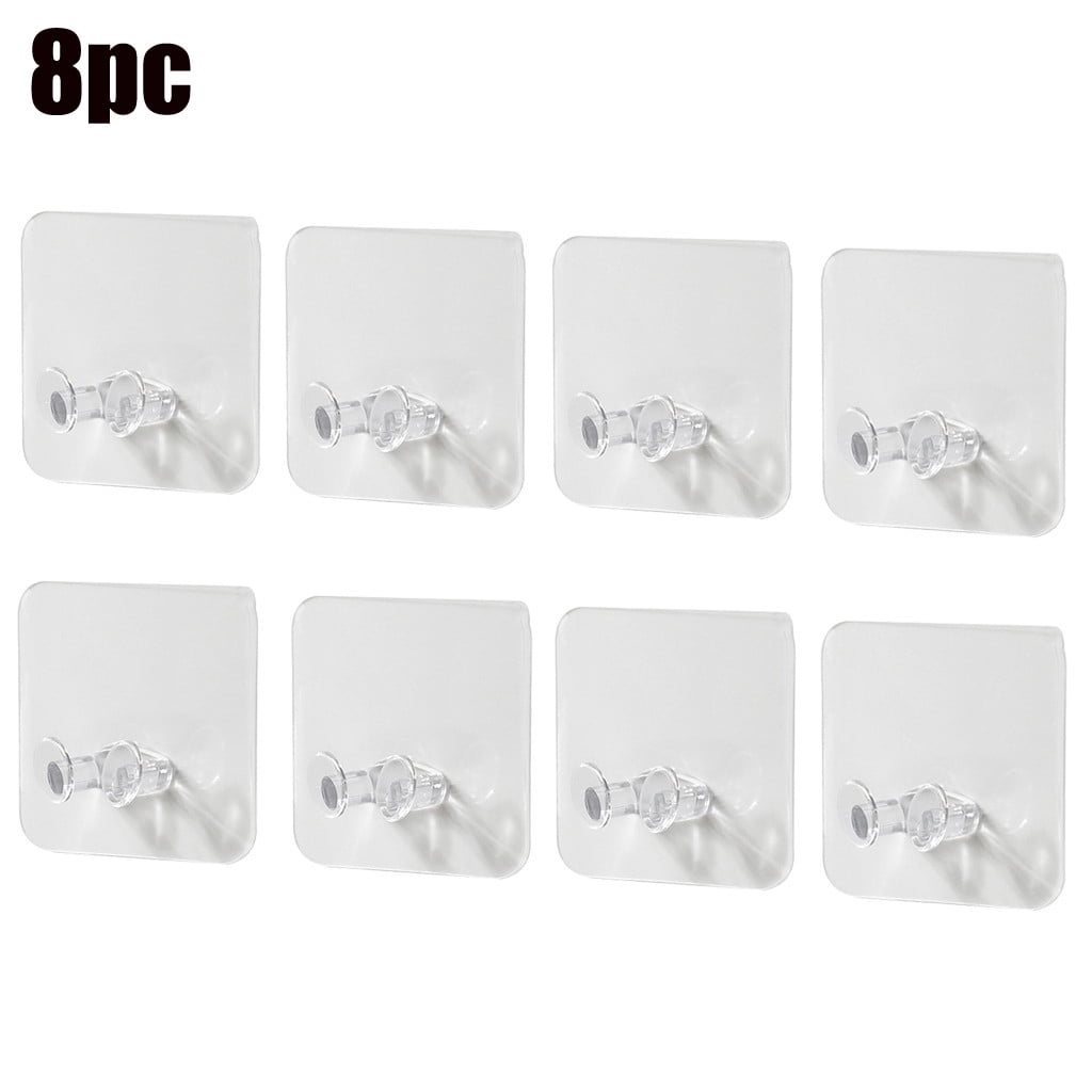 Hyrbek Transparent Power Plug Hook 8 Pieces Clearance, Wall Storage ...