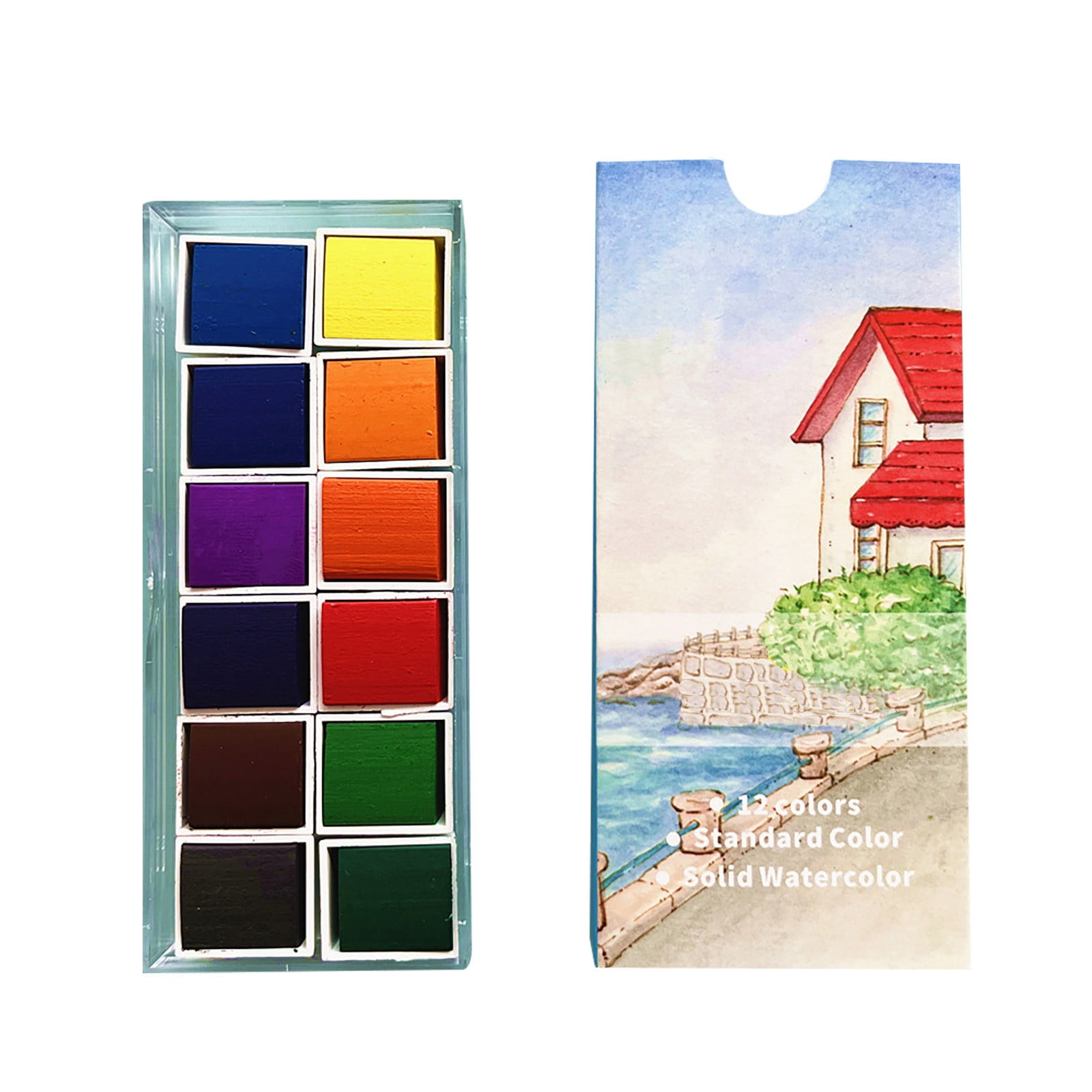 Hyrbek Watercolor Paint Set Clearance, 12 Color Glitter Watercolor ...