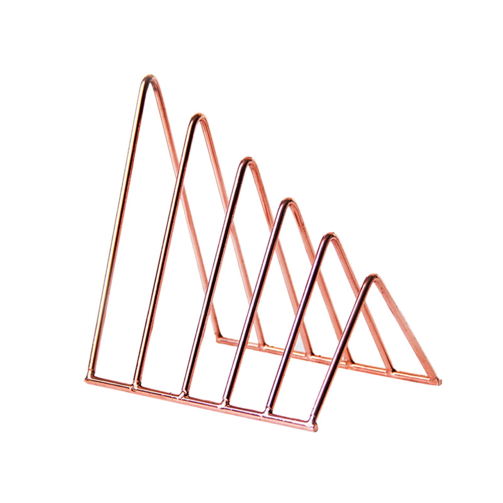 Hyrbek Wrought Iron Triangle Bookshelf Clearance, Desktop Bookshelf ...