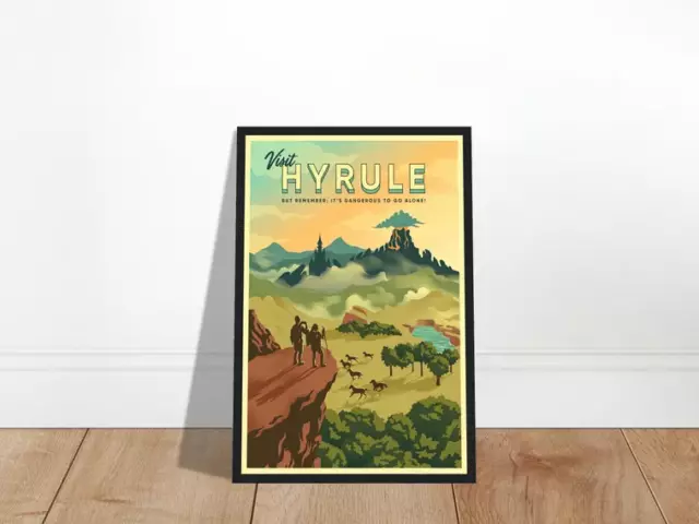 Hyrule Travel Poster-Legend Of Zelda Poster, Poster Wall Art, Unique ...