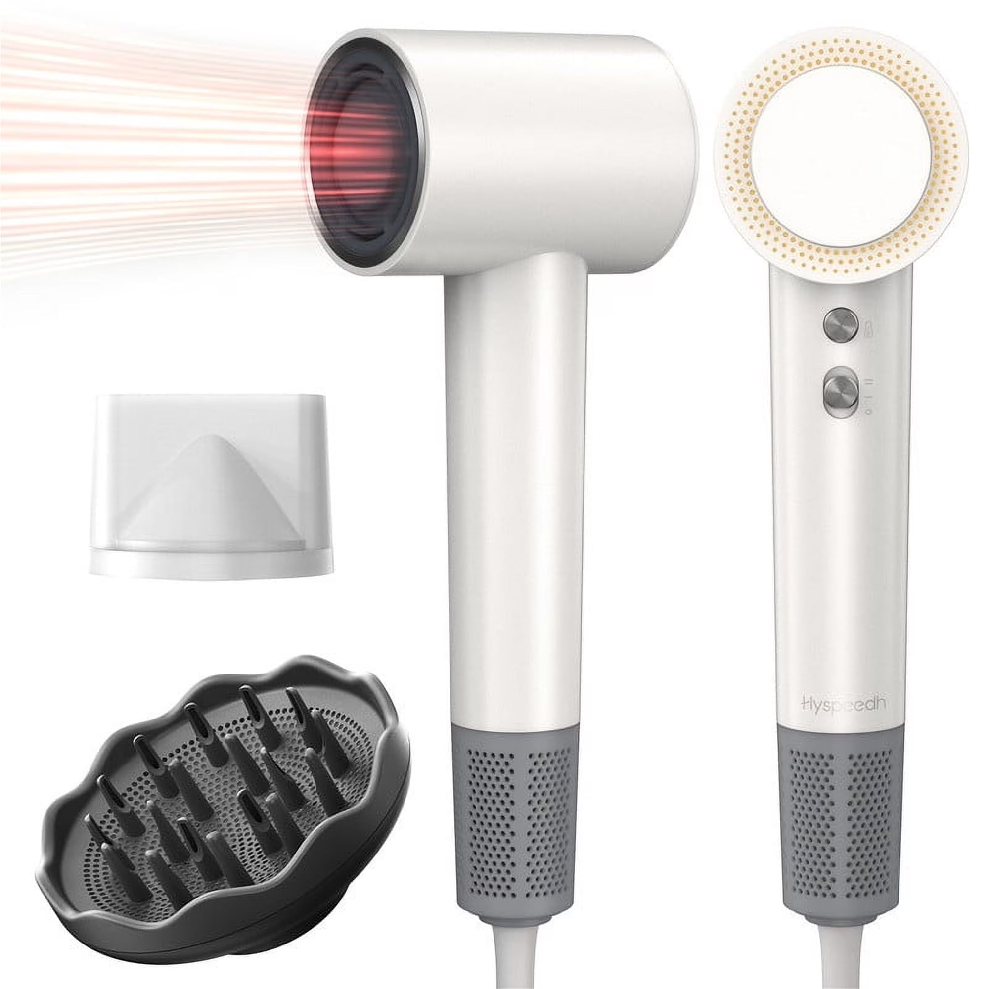 Hyspeedh H1 Hair Dryer, 1400W Professional Advanced Plasma Ionic Blow ...