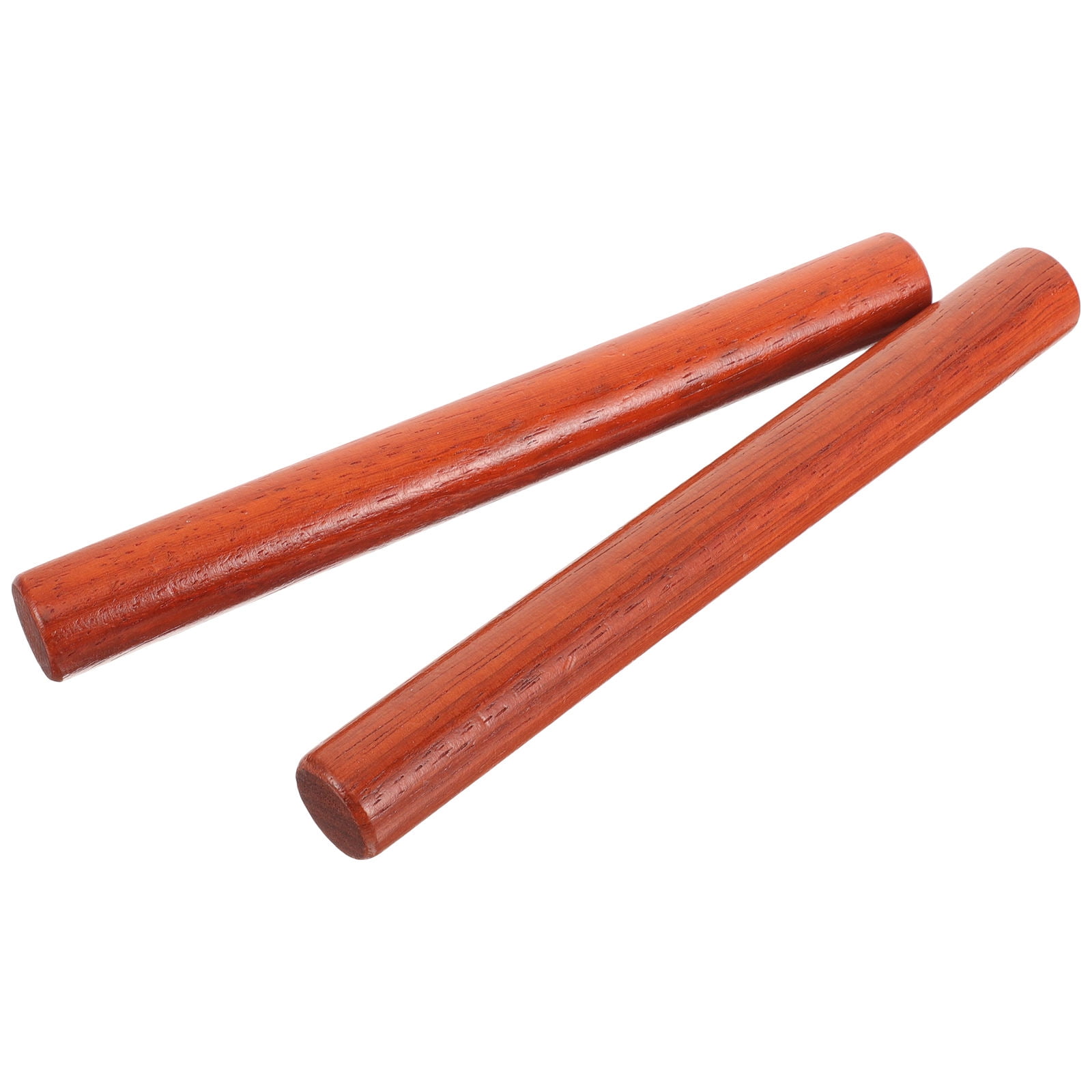 Hytrove 1 Pair Dark Red Wooden Rhythm Sticks for Children Music ...