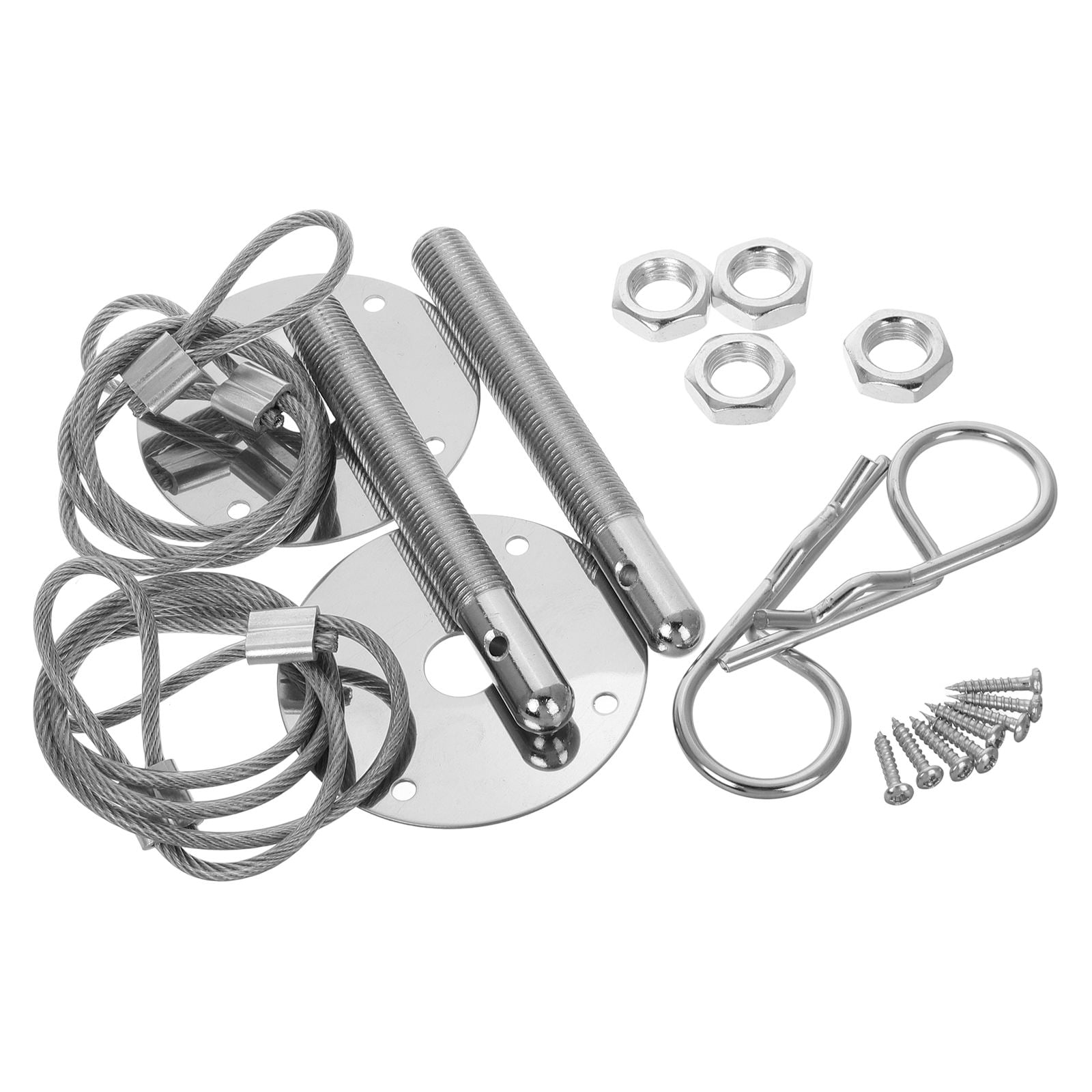 Hytrove 1 Set Car Hood Latches Stainless Steel Hood Lock for Vehicle ...