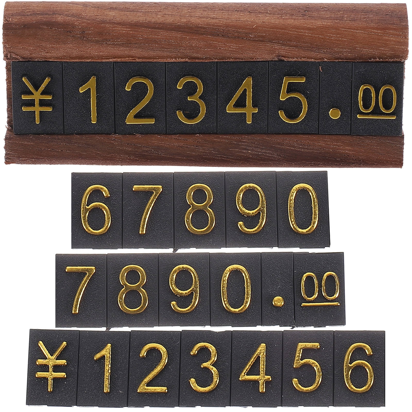 Hytrove 1 Set Gold Metal Strips Displays For Prices Elegant Design For ...