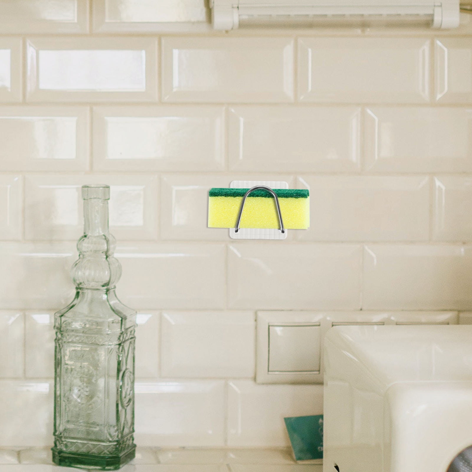 Hytrove Sink Area Use Kitchen Sponge Storage Rack Transparent 1 Set ...