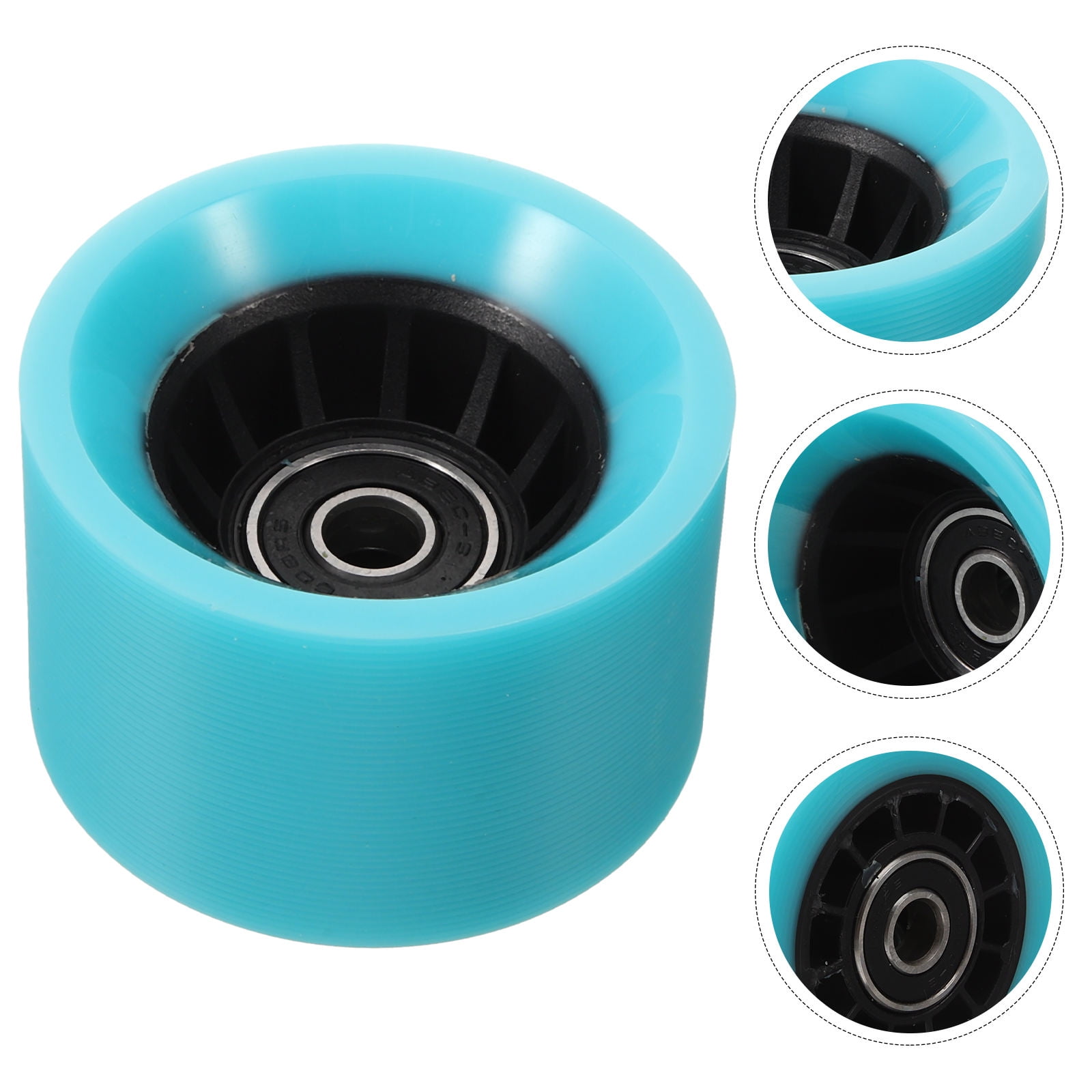 Hytrove 1 Set Skate Wheels Sky-Blue Plastic Iron PU 95A Line Wheel 5 ...