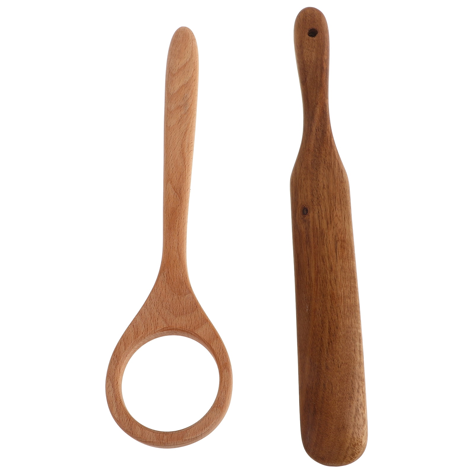 Hytrove 1 Set Sourdough Stir Stick Wooden Spatula Non Stick Ergonomic ...
