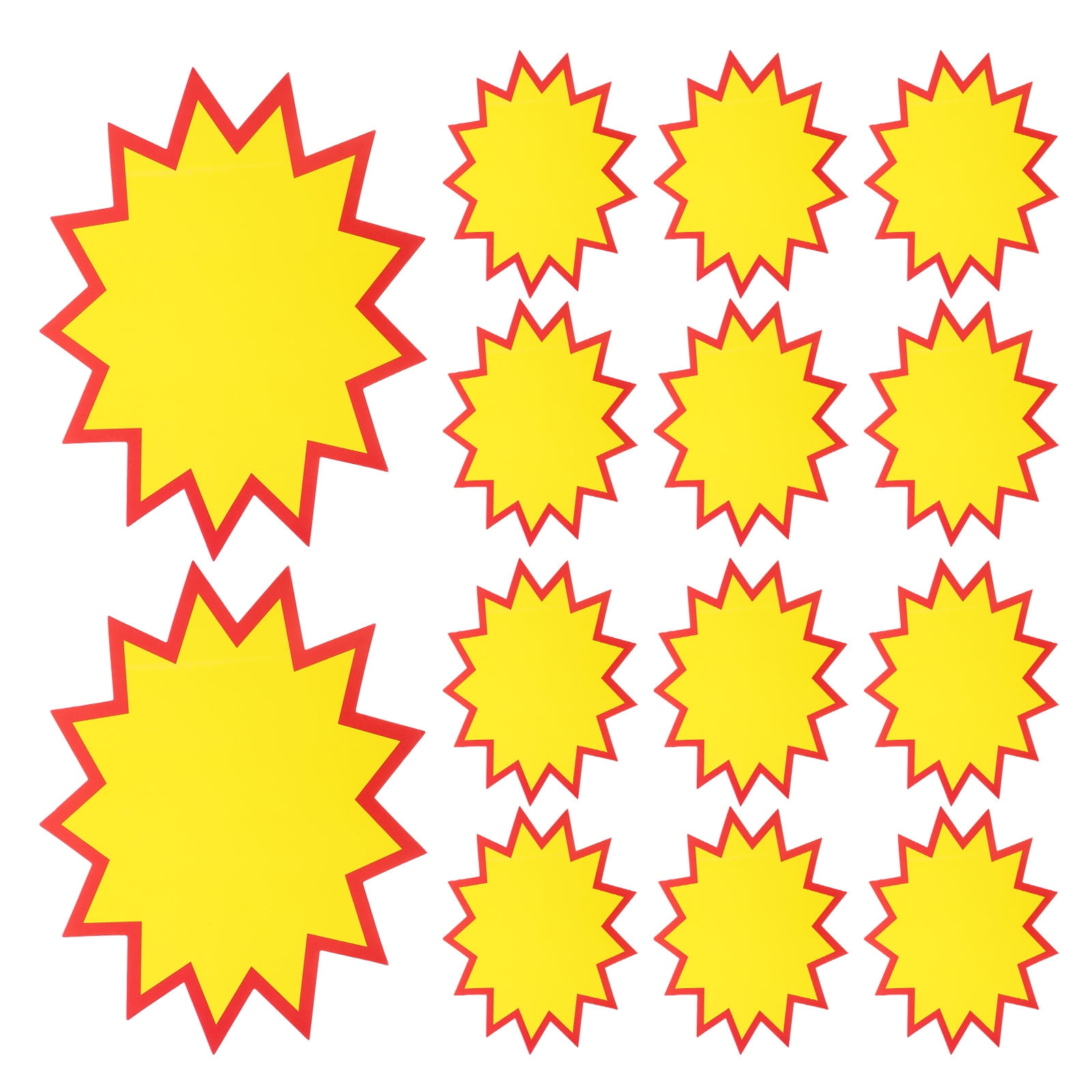 Hytrove 100 Pcs Yellow Paper Retail Store Signs for Supermarket ...