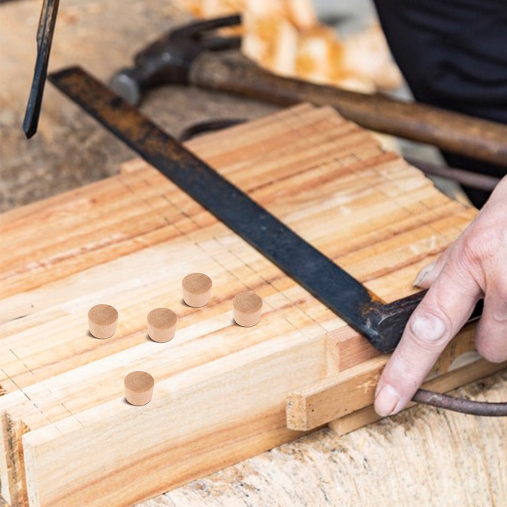 Hytrove 100Pcs Small Wooden Plugs for Carpenter Bee Hole Covering Khaki ...