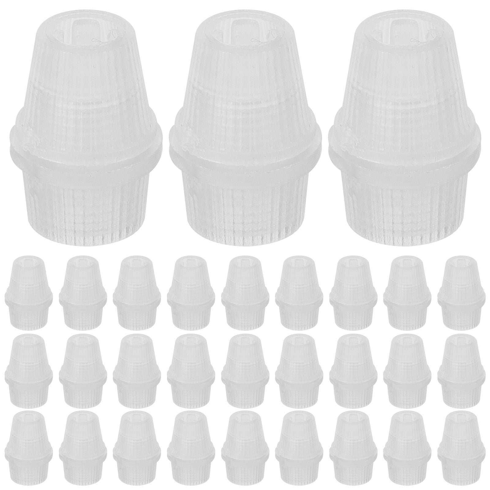 Hytrove 100Pcs Transparent Plastic Cord Grip Strain Relief Connector ...