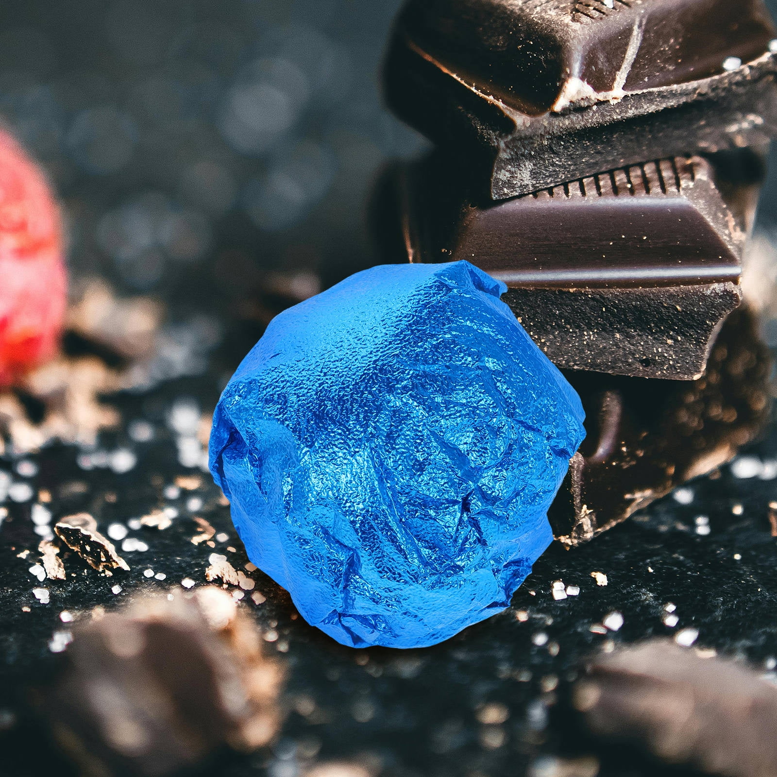 Hytrove 10Cm Blue Square Candy Wrapper for Chocolate Packaging Diy ...