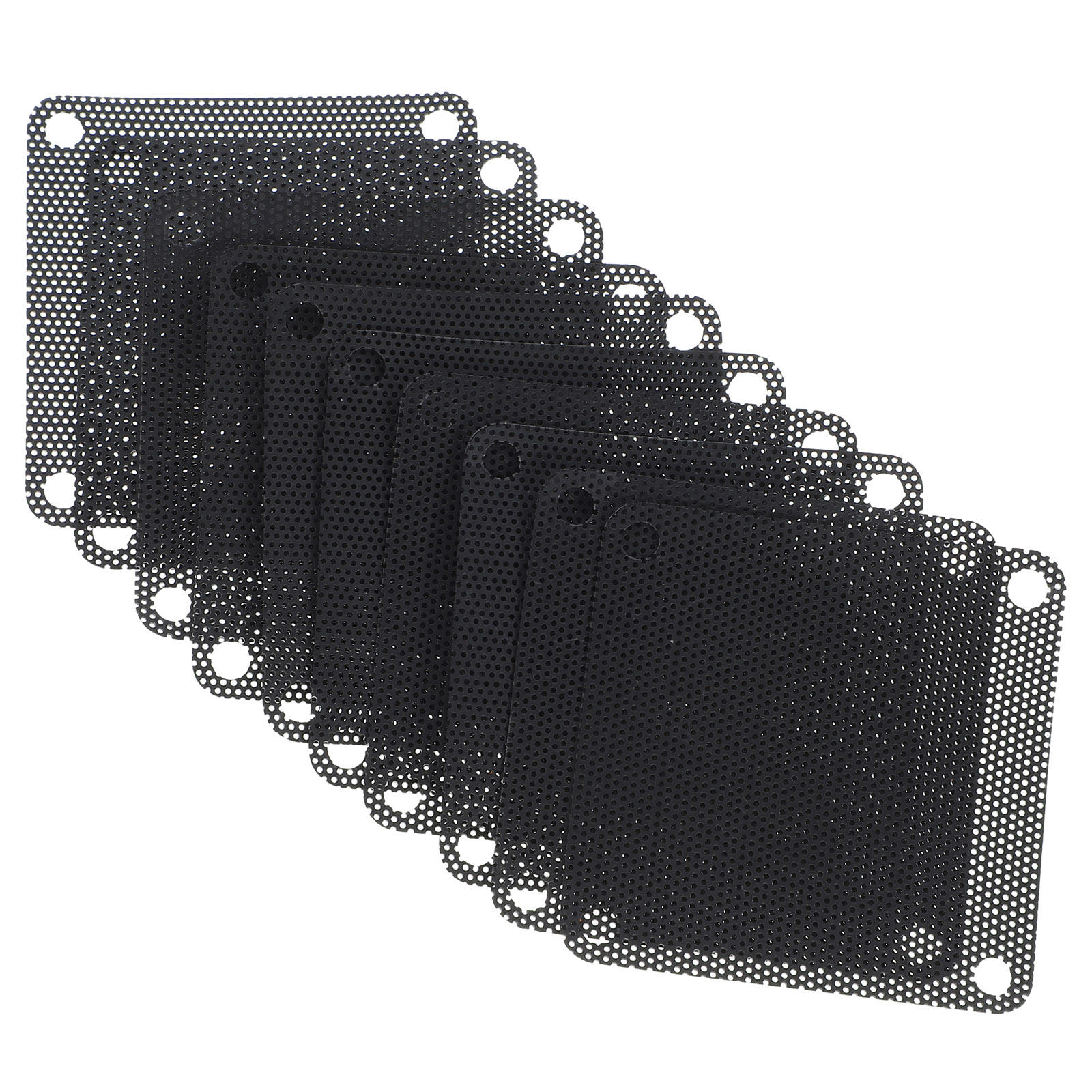 Hytrove 10Pack Black Square Fine Mesh PVC Fan for Protection and ...