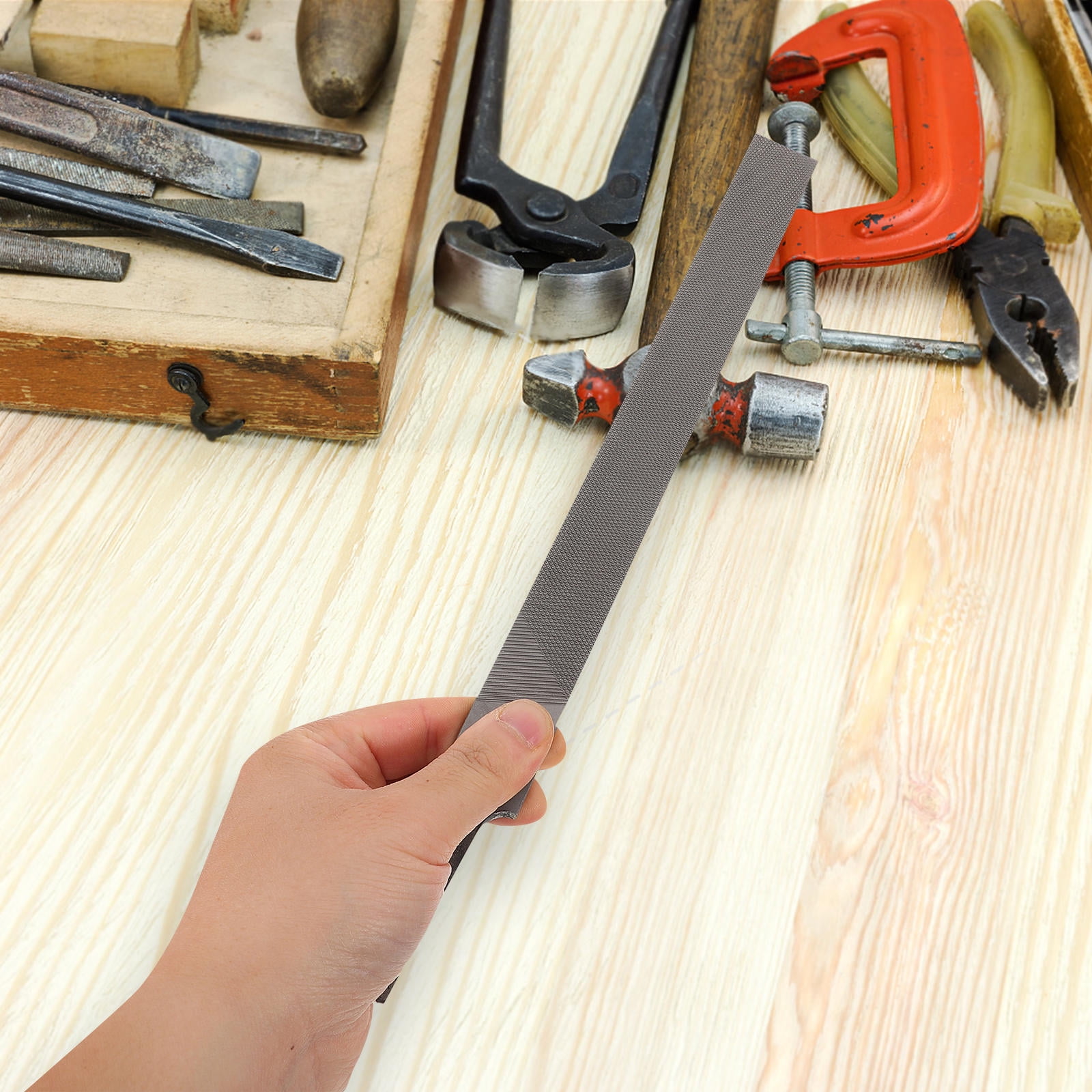 Hytrove 1Pack 10 Inch Steel Flat File for Professional Craftsmen Grey - Walmart.com