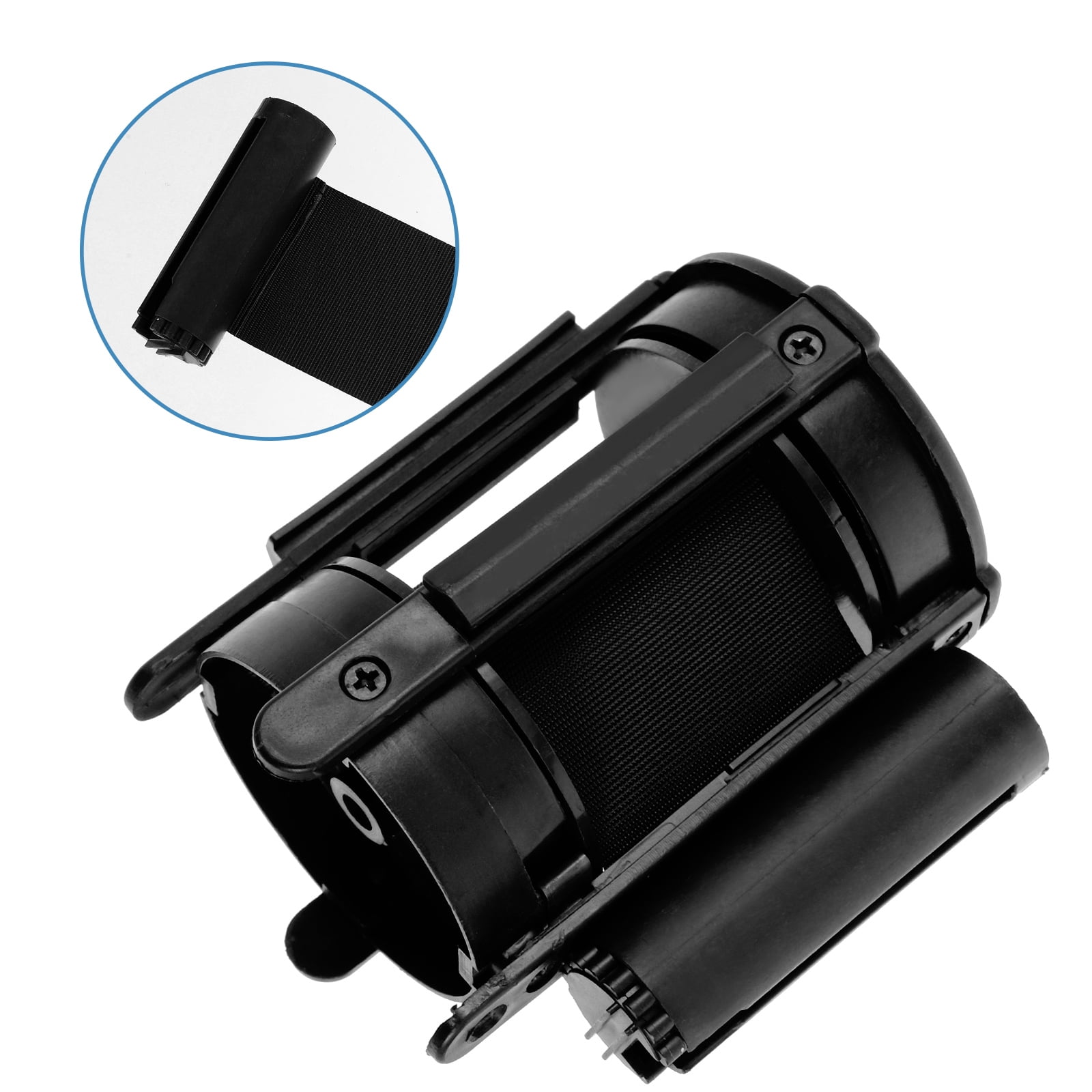 Hytrove Retractable Queue Barrier Belt Caution Belt Black Polyester ...