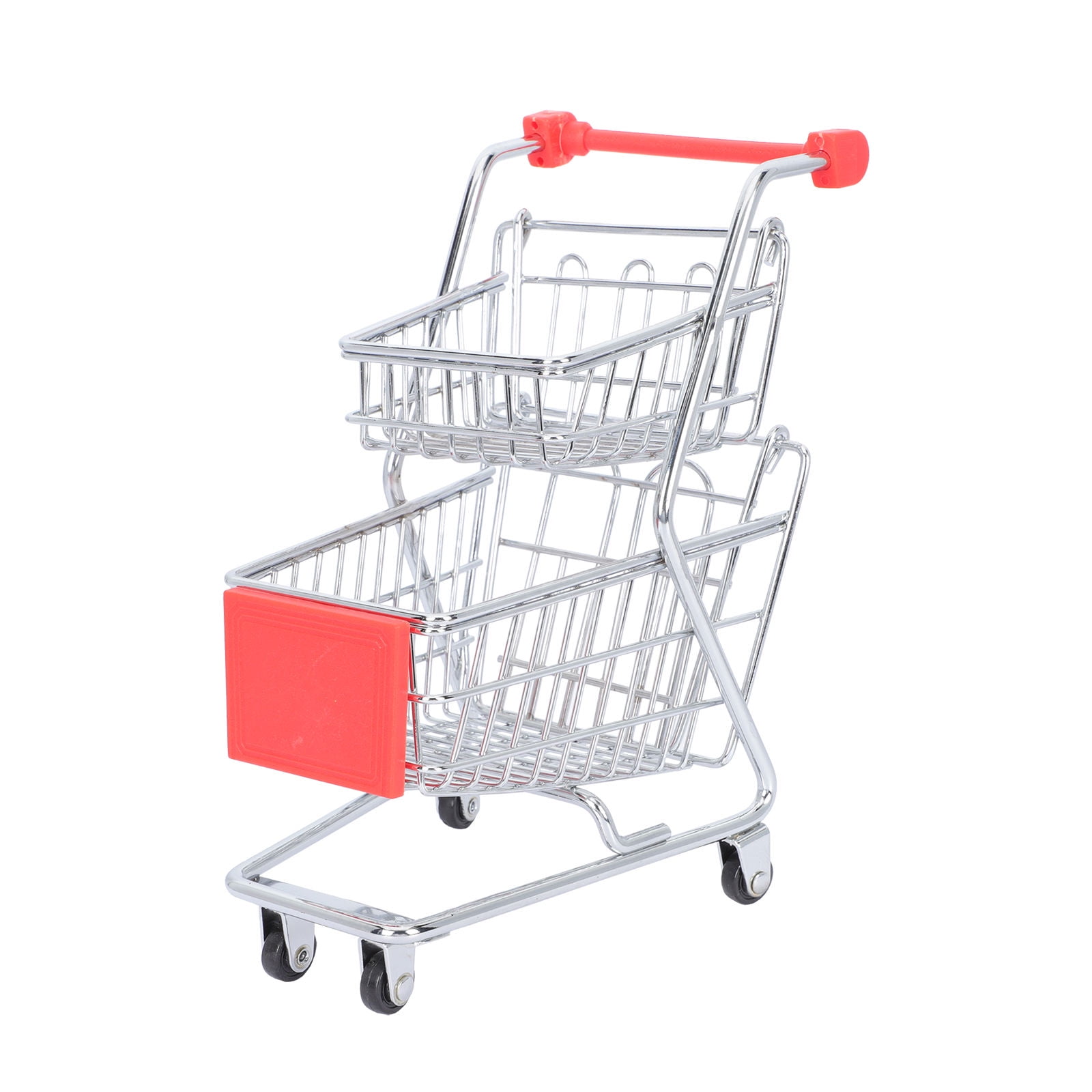 Hytrove 1Pack Delicate Mini Shopping Cart Iron Abs Material Red Color ...