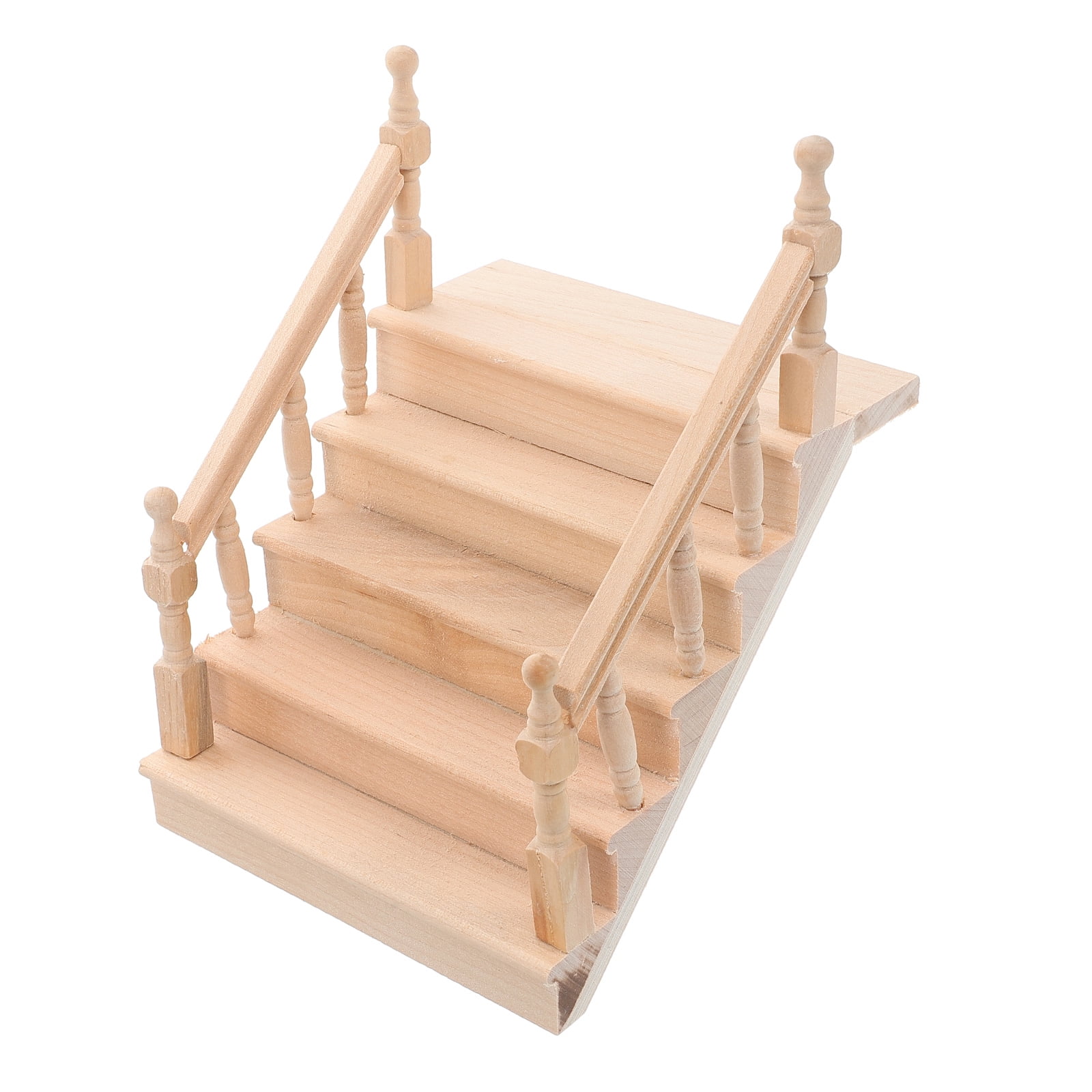 Hytrove 1Pack Miniature Dollhouse Staircase Wooden Furniture for and ...
