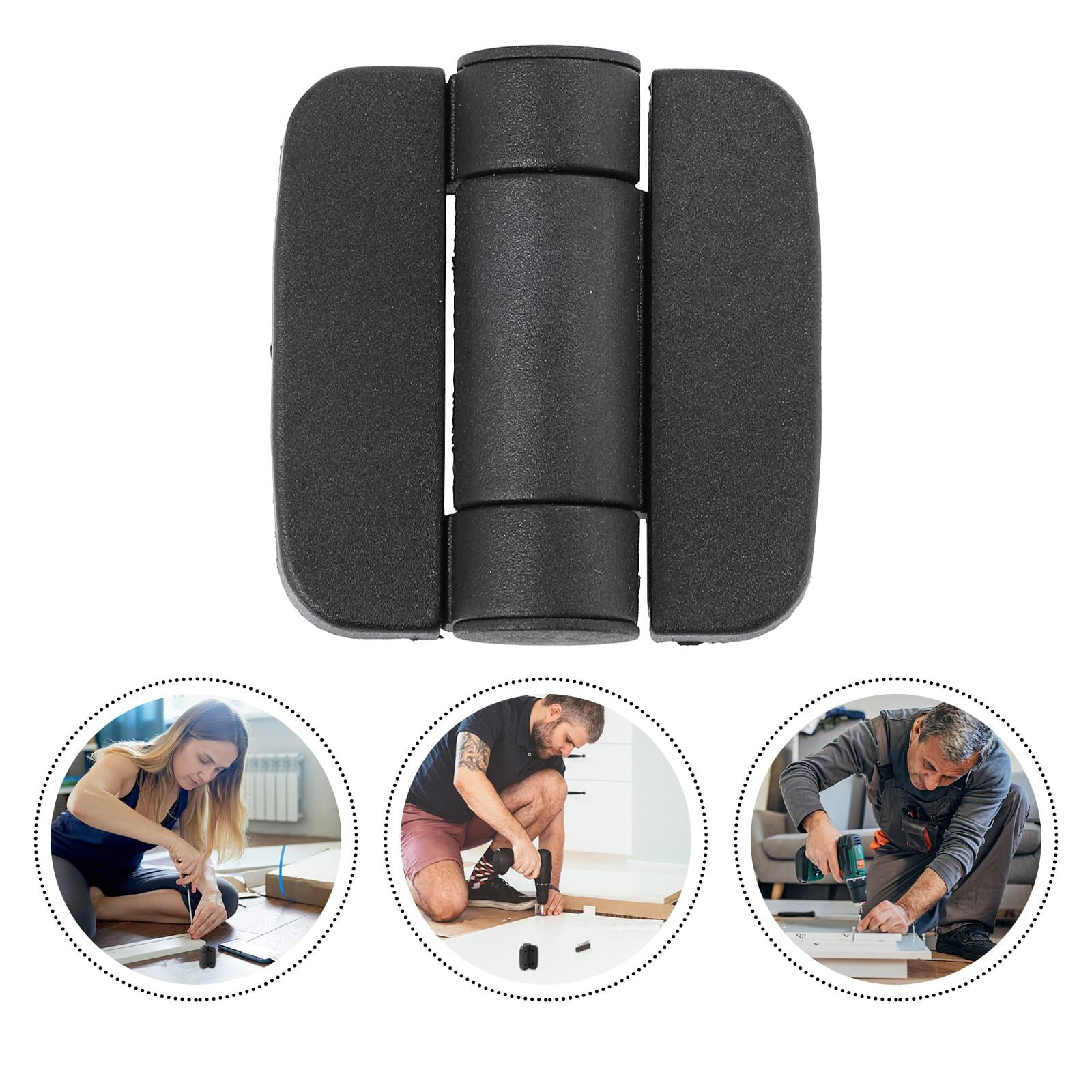Hytrove 1Pcs Black Hinge for Cabinet Door Hidden Hinge Home and ...