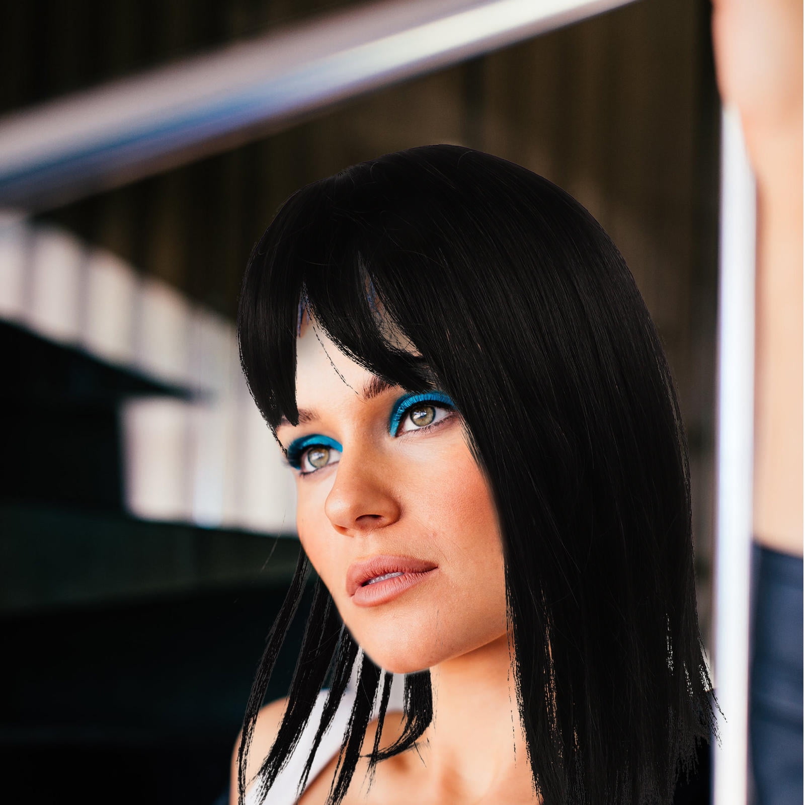 Hytrove 1Pcs Black Polyester Hair Toppers for Women Daily Life and ...