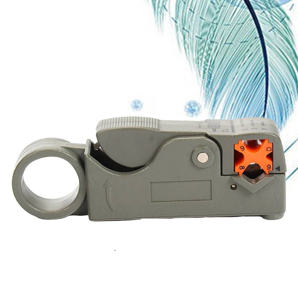 Hytrove 1Set Cable Stripper Tool Grey With Depth Adjustment And Wire ...