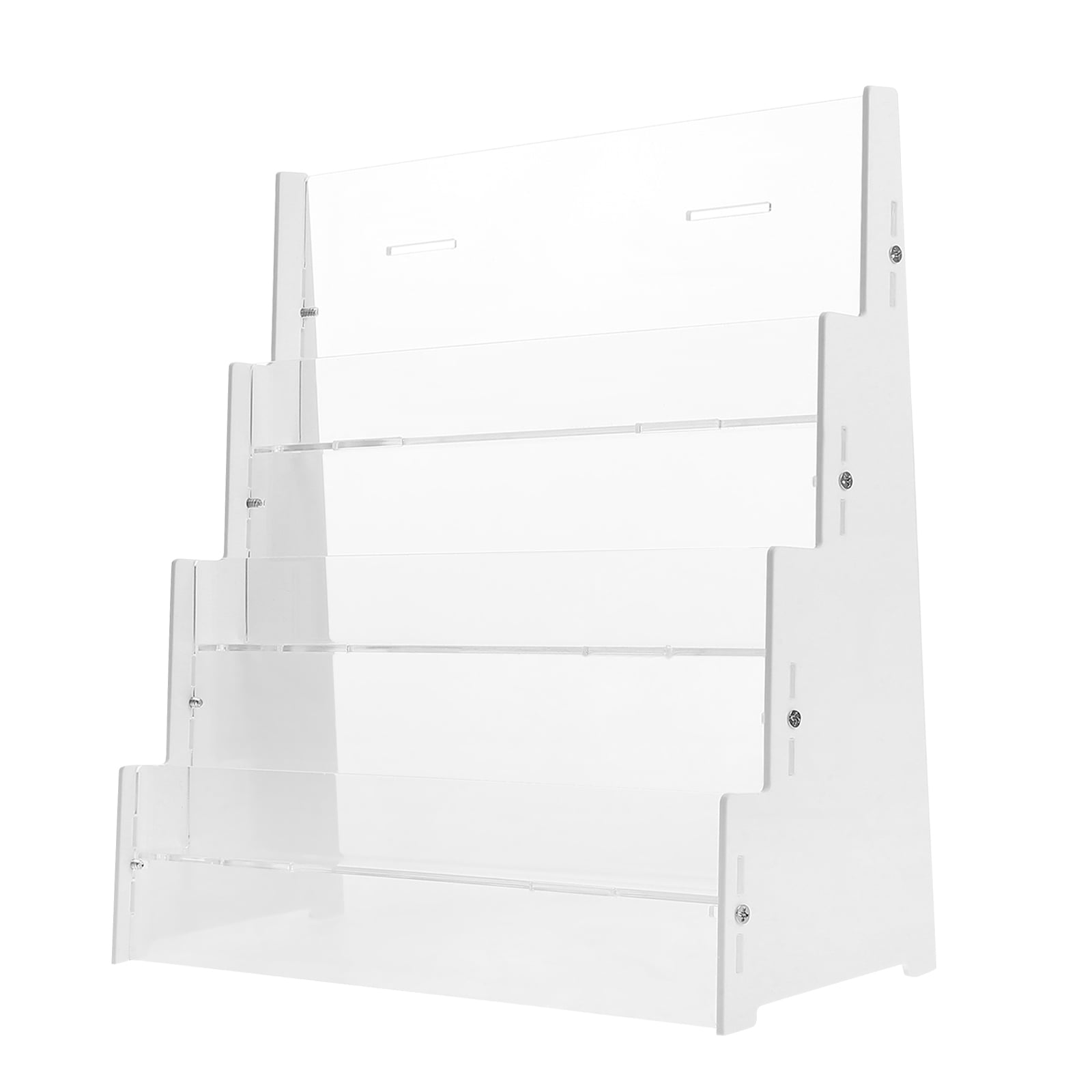 Hytrove 1Set Card Display for Desk White Acrylic Rectangular for ...